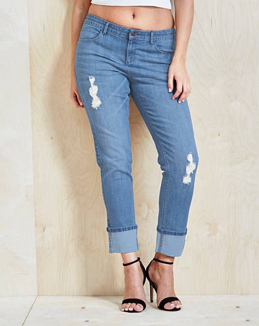 Simply Be Chelsea Boyfriend Jeans Reg | Simply Be
