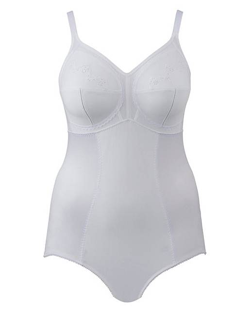 Dotty Firm Control White Pantee Corselet Marisota