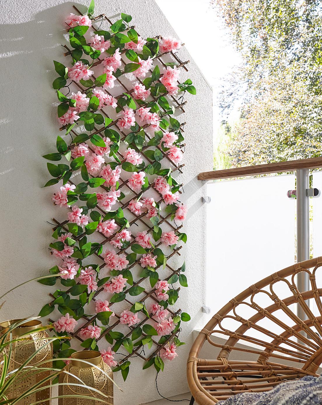 Pre-Lit Solar Blossom Trellis | Home Essentials
