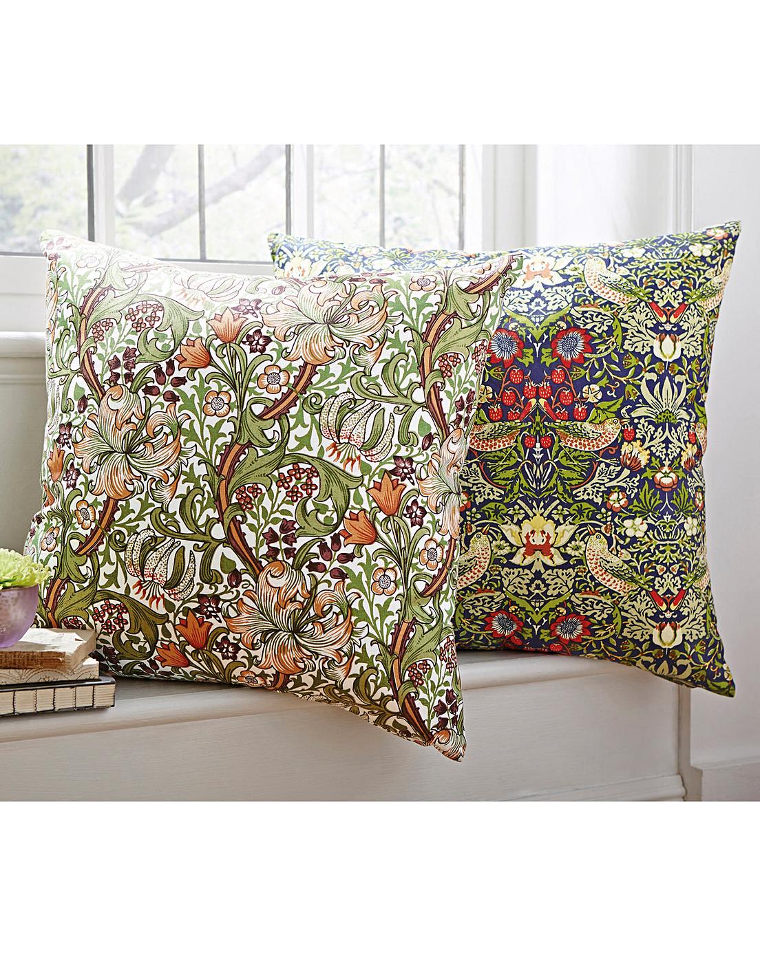 2 Pack William Morris Print Cushions | House of Bath