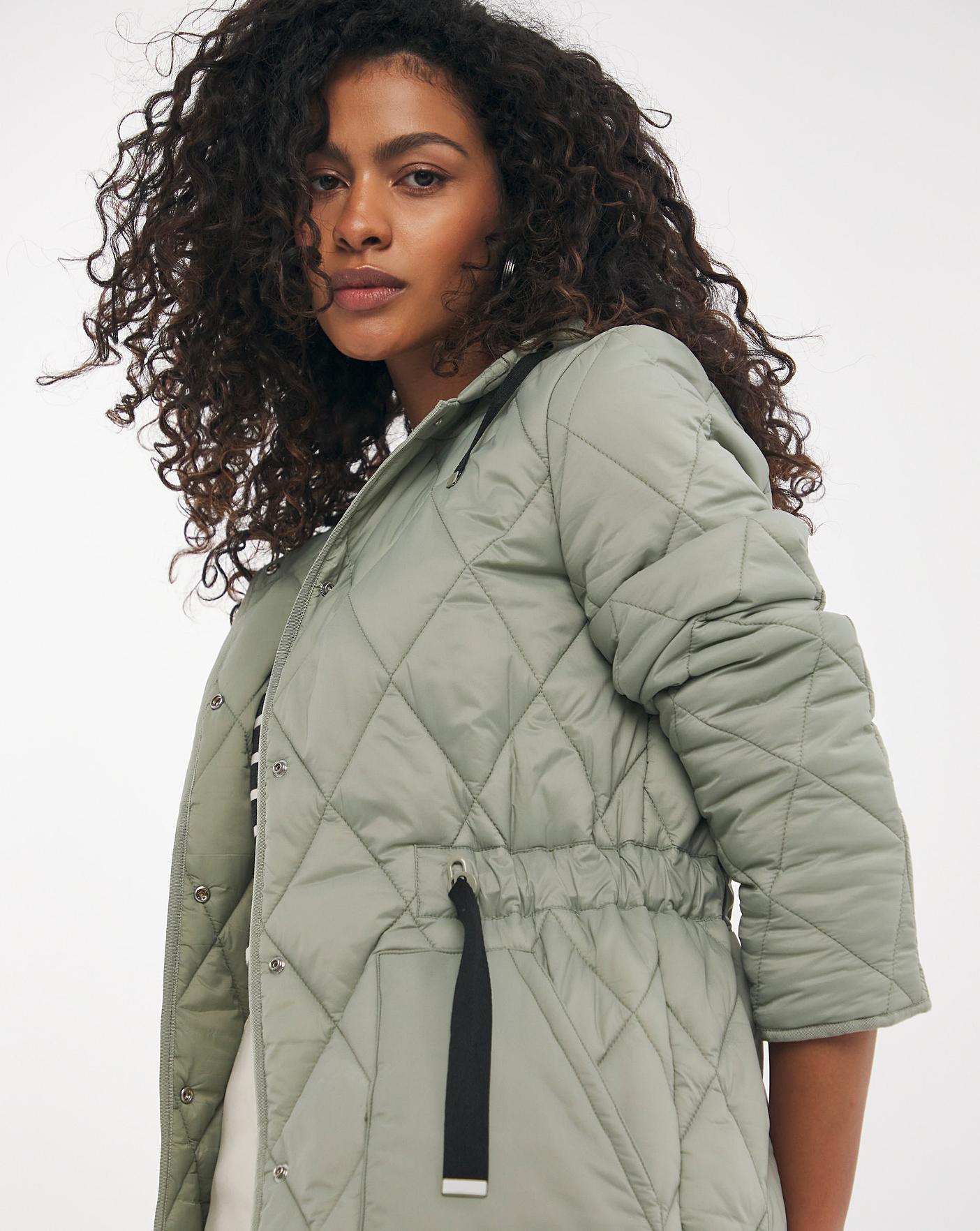 Sage Adjustable Quilted Coat | Oxendales