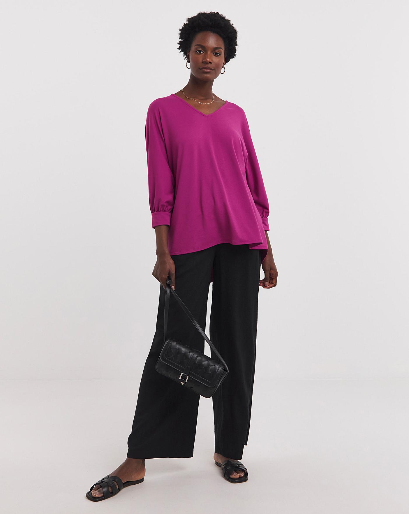 Purple Oversized Top | Fashion World
