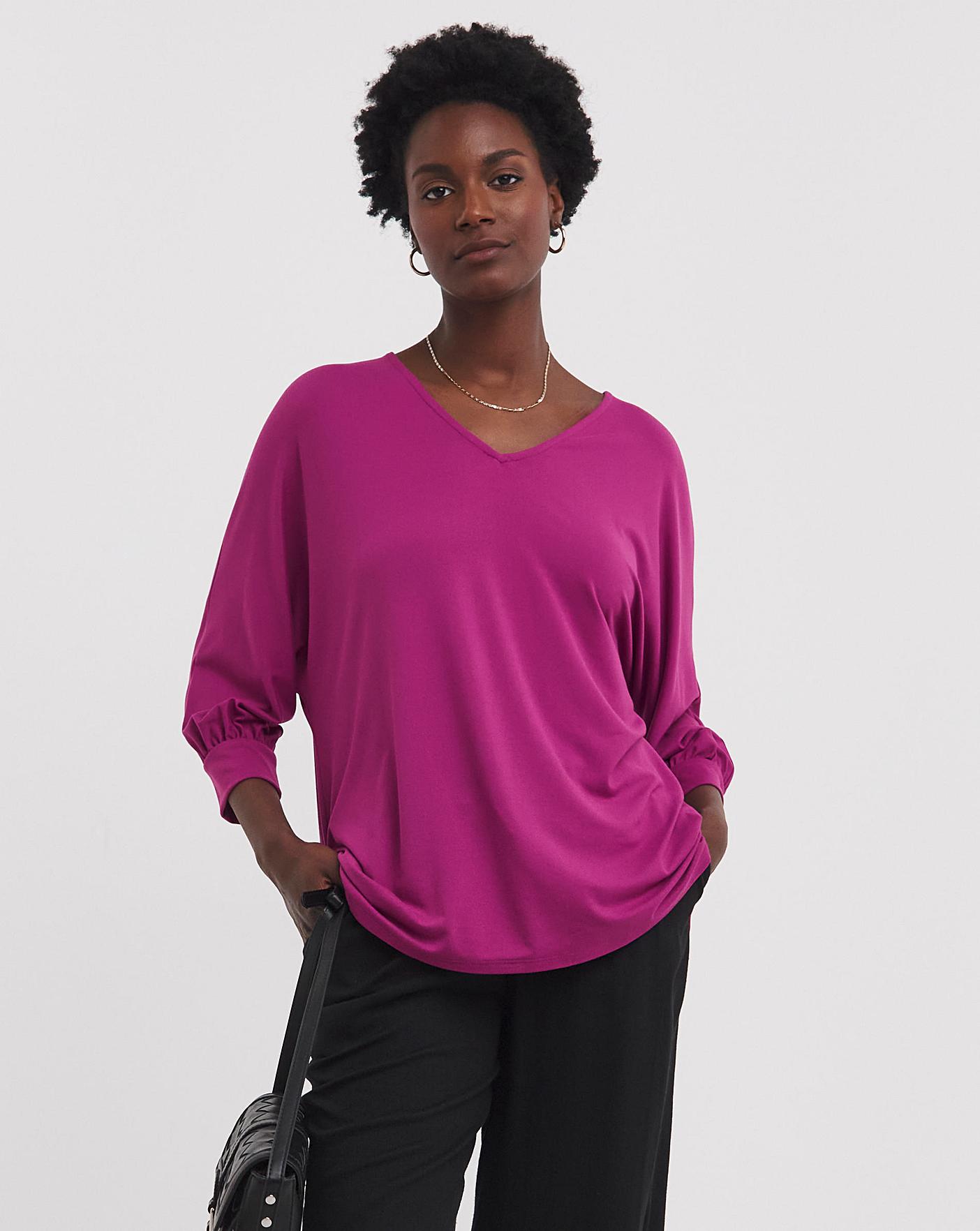 Purple Oversized Top | Fashion World