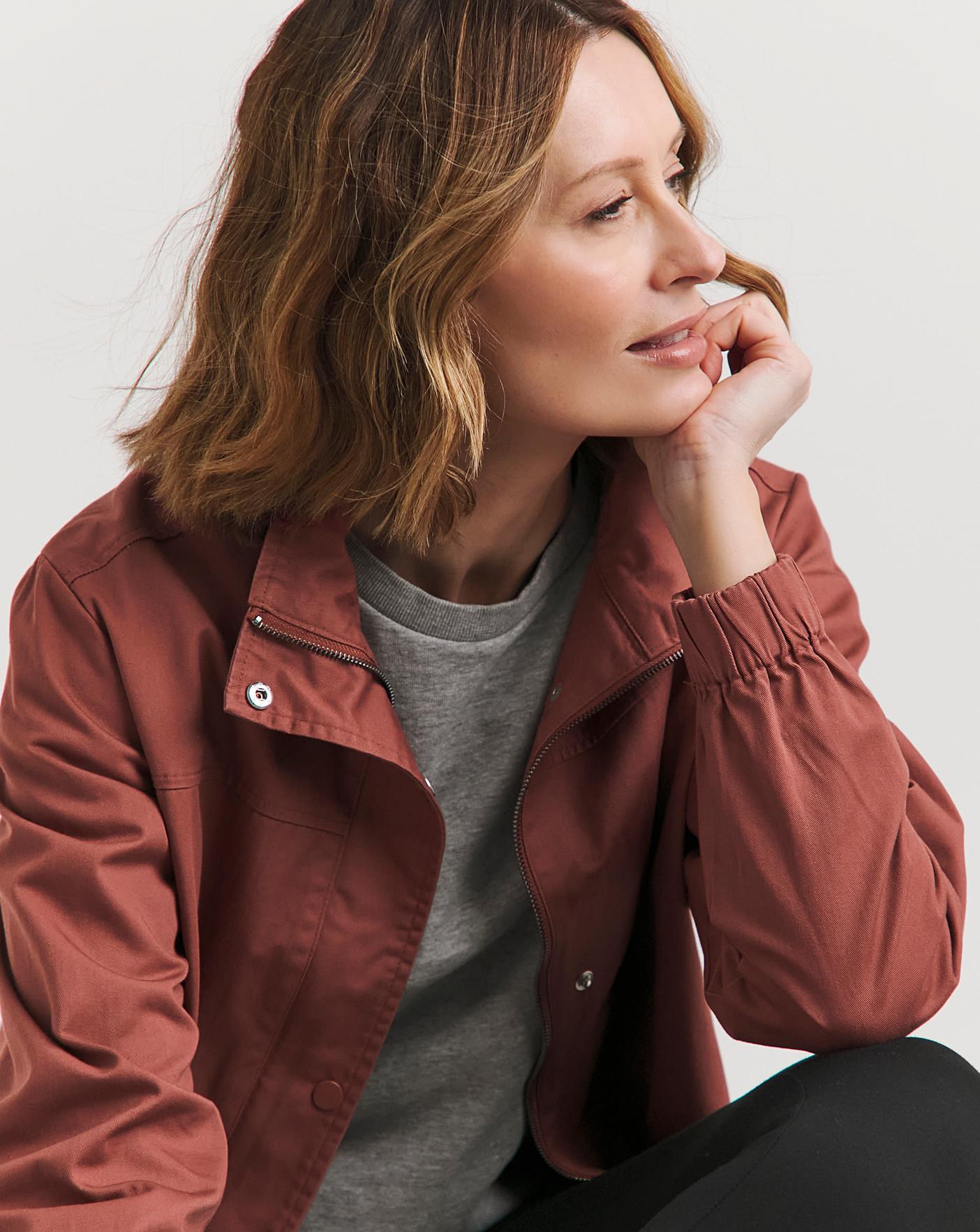 Dark Rose Relaxed Utility Jacket | Premier Man