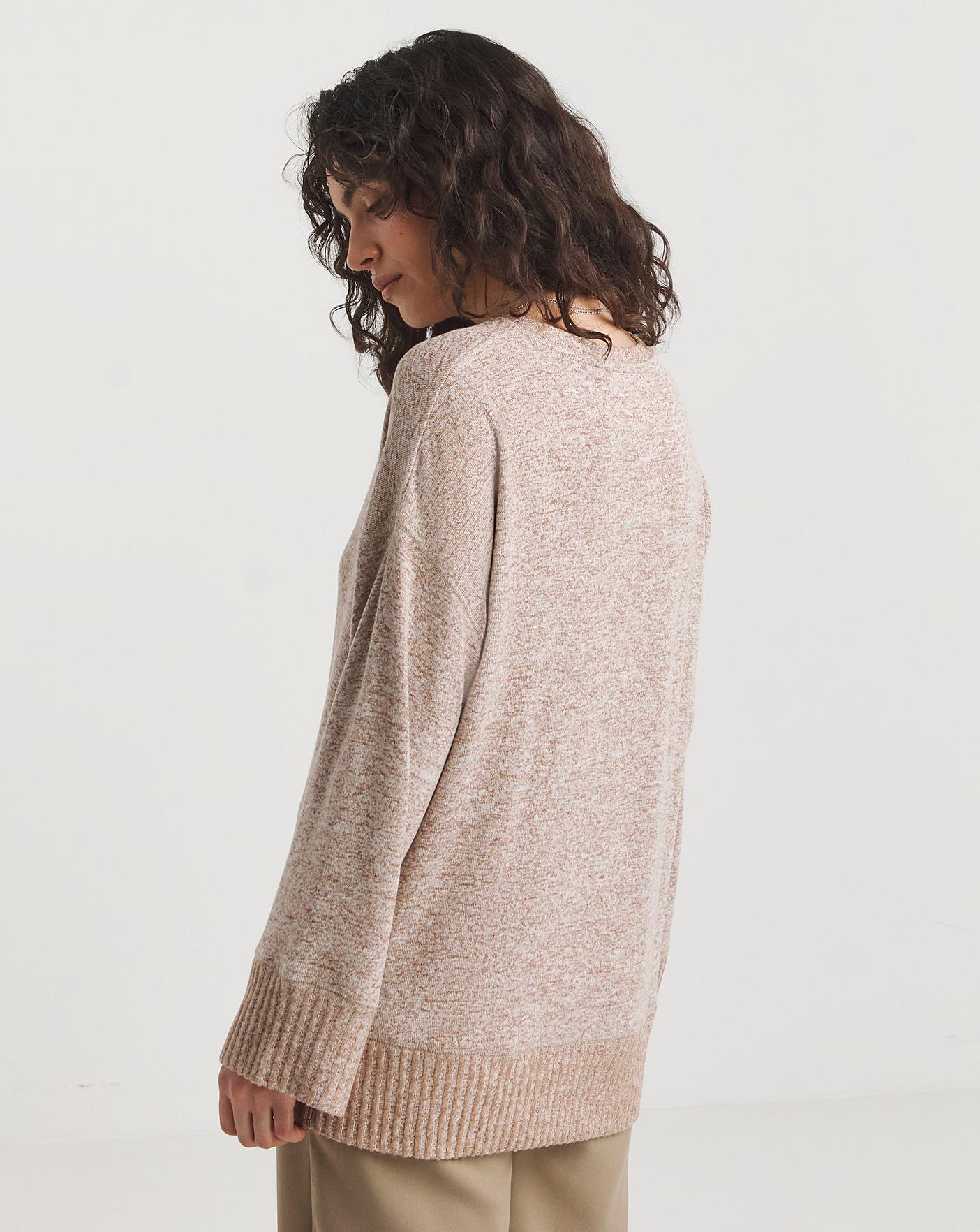L Slv Wide Cuff Crew Neck Cosy Jumper | Marisota