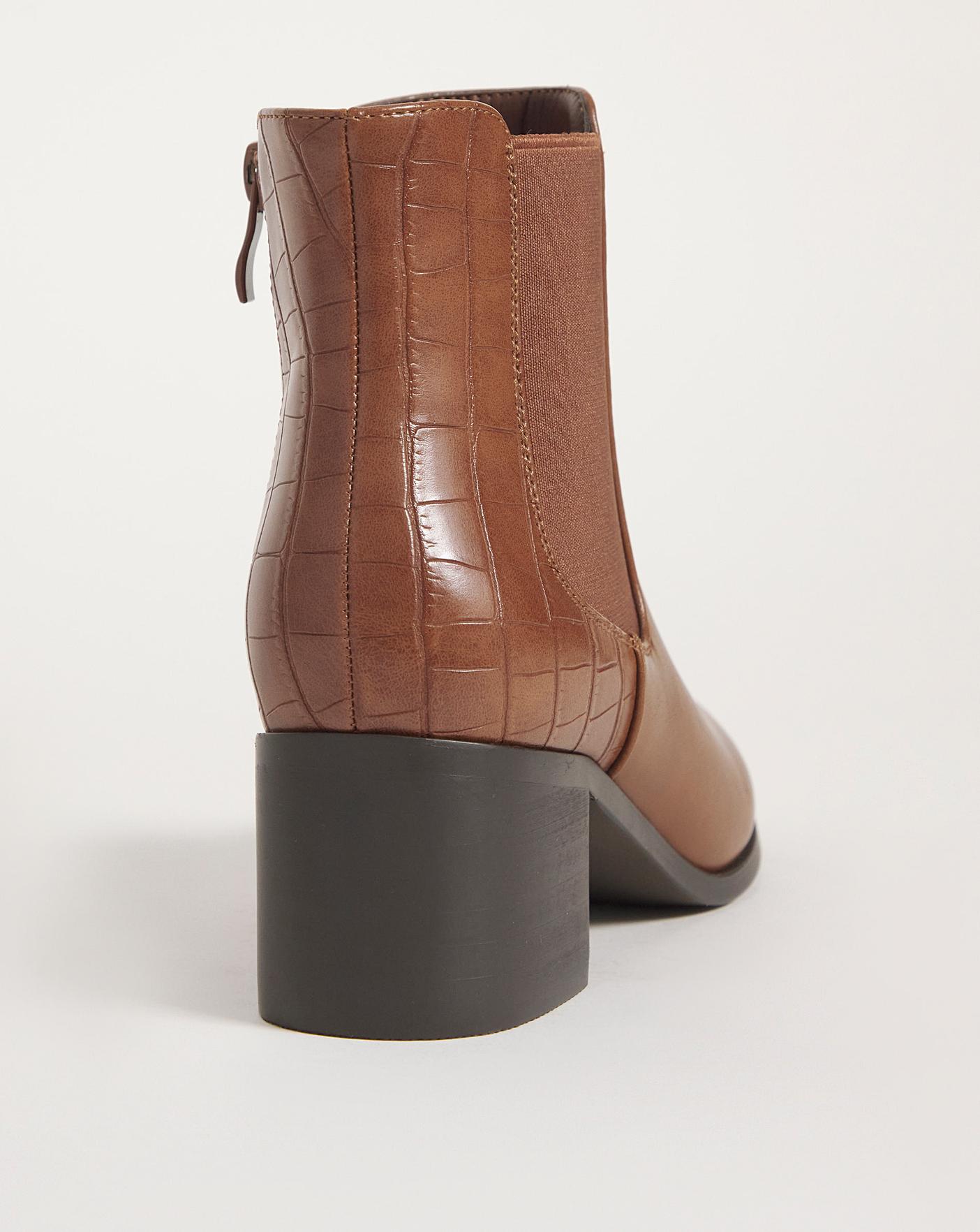 Cushion Walk Block Heel Boot EEE Fit | Fashion World