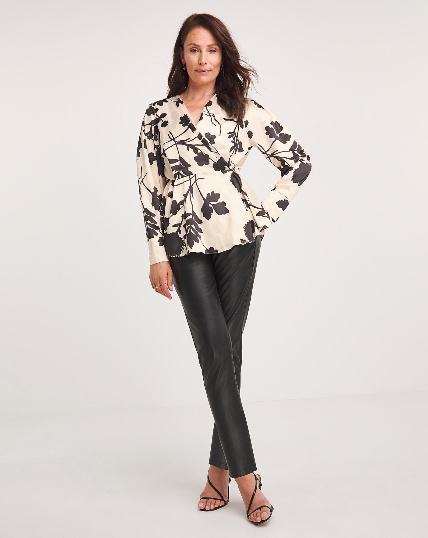 Joanna Hope Printed Satin Blouse | Oxendales