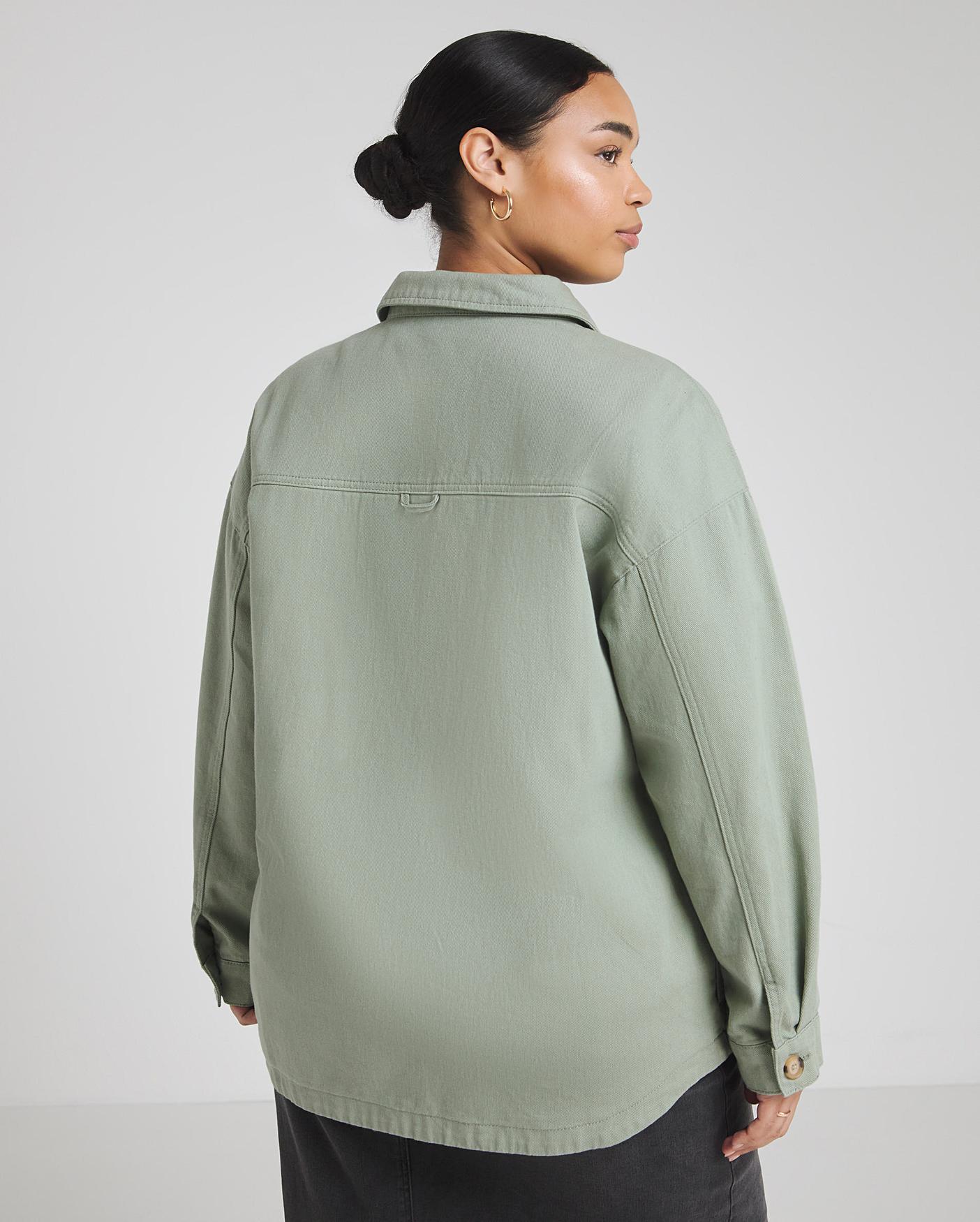 Khaki Utility Cargo Jacket | Fashion World