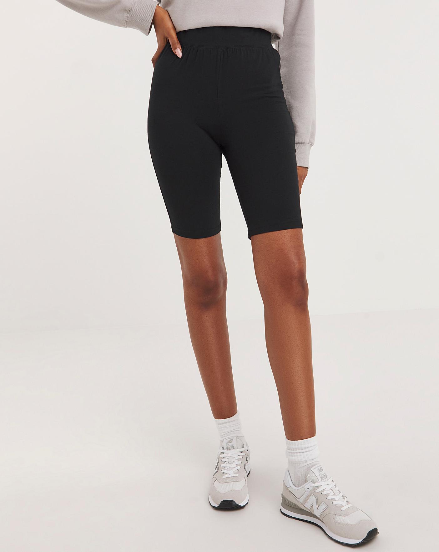 2 Pack Black Cotton Cycling Shorts | Marisota
