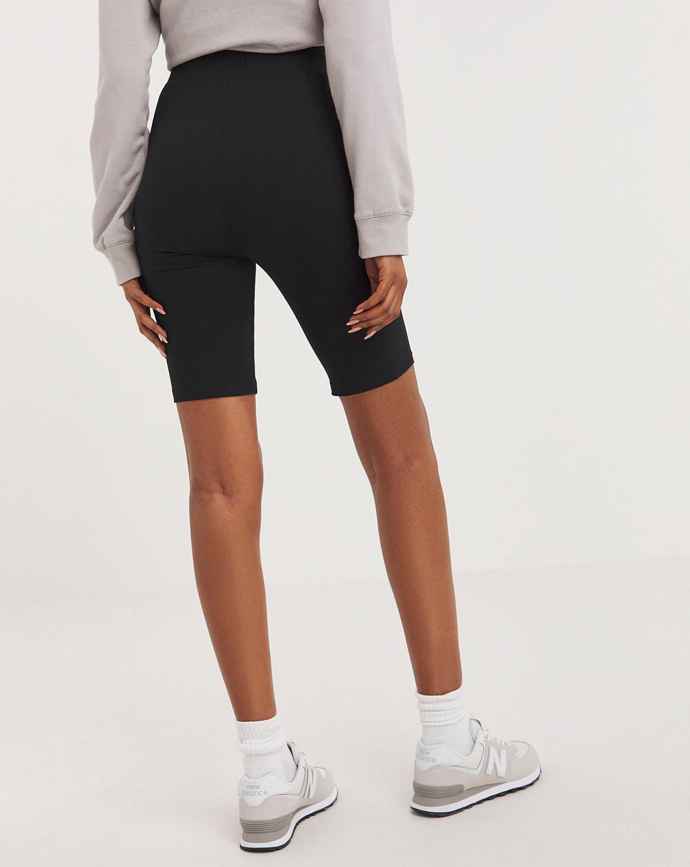 2 Pack Black Cotton Cycling Shorts | Marisota