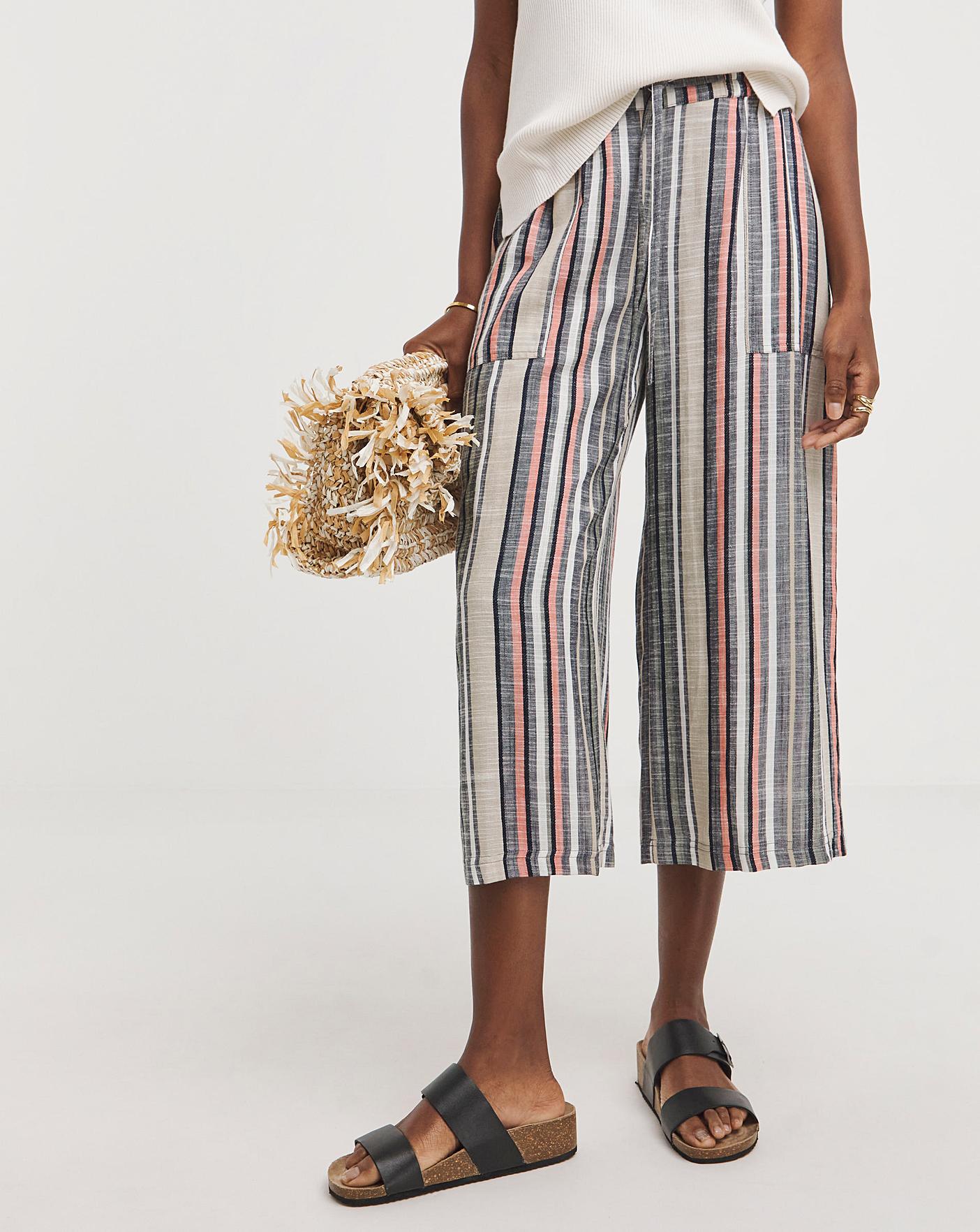 Linen Mix Wide Leg Culotte | Premier Man