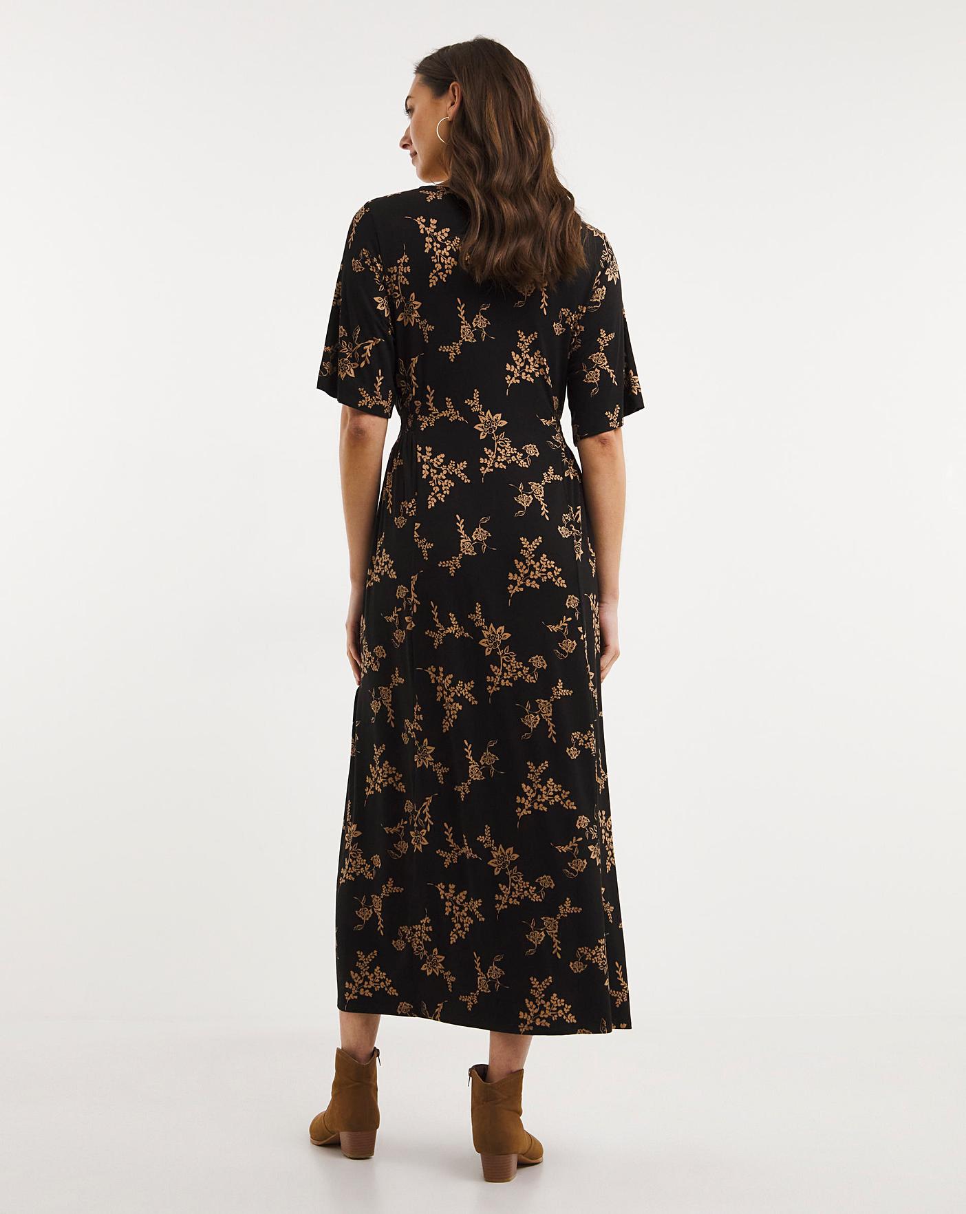 Julipa Jersey Button Through Midi Dress | Ambrose Wilson