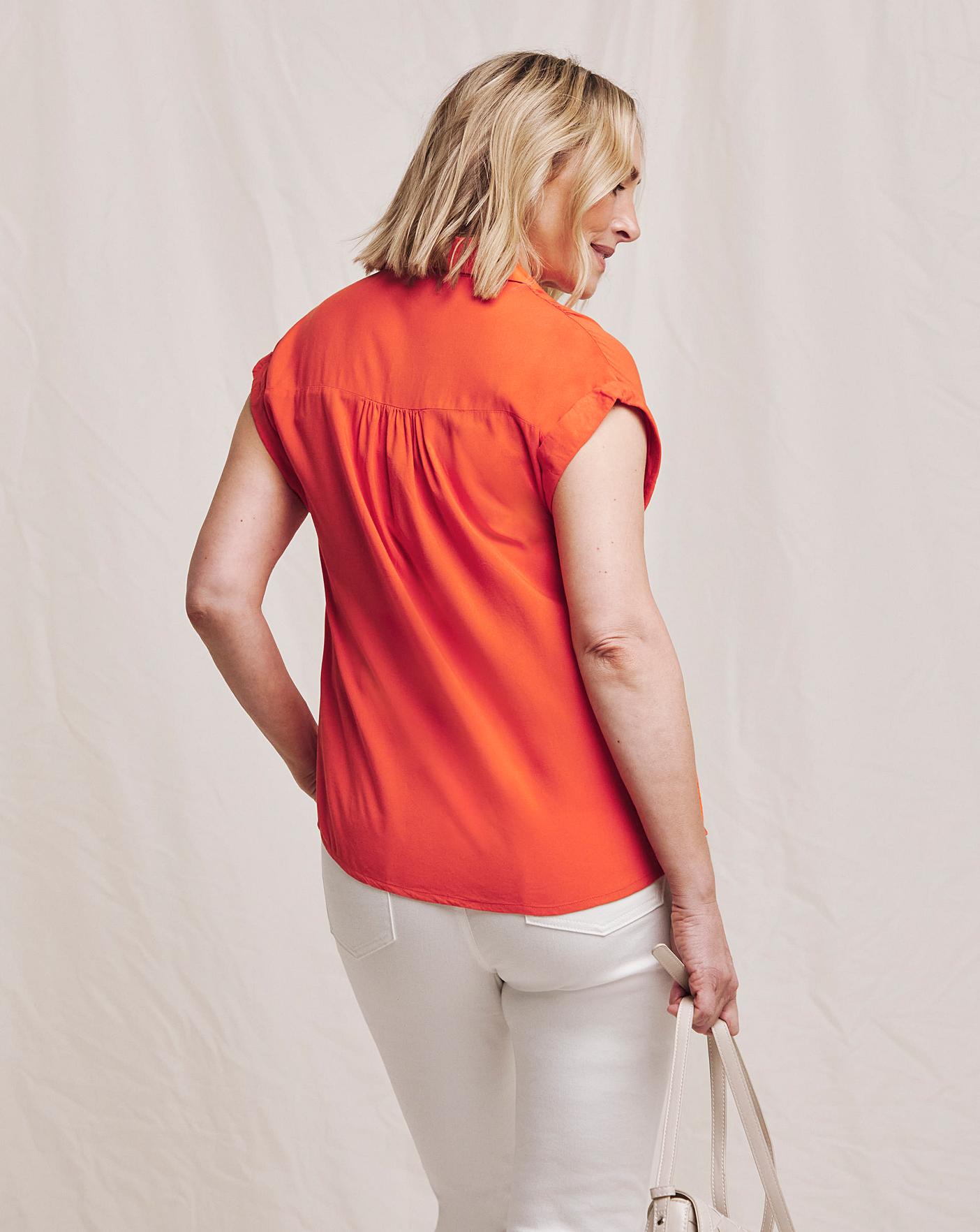 Julipa Turn Back Cuff Blouse | Premier Man