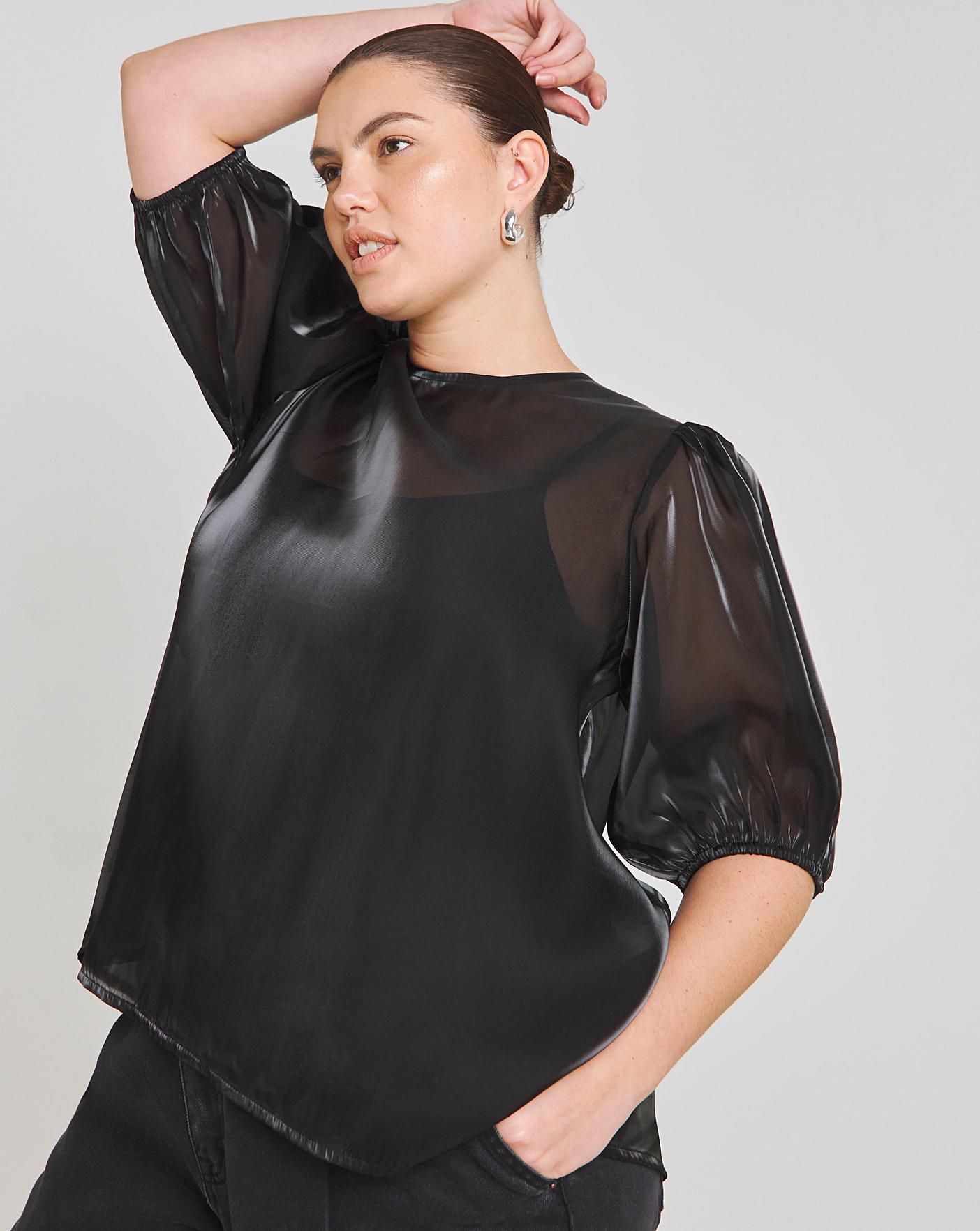 Sheer Bow Back Blouse | Fashion World