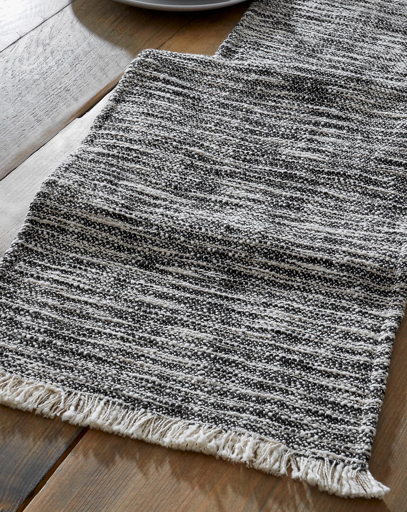 Pineapple Elephant Frayed Edge Runner | J D Williams