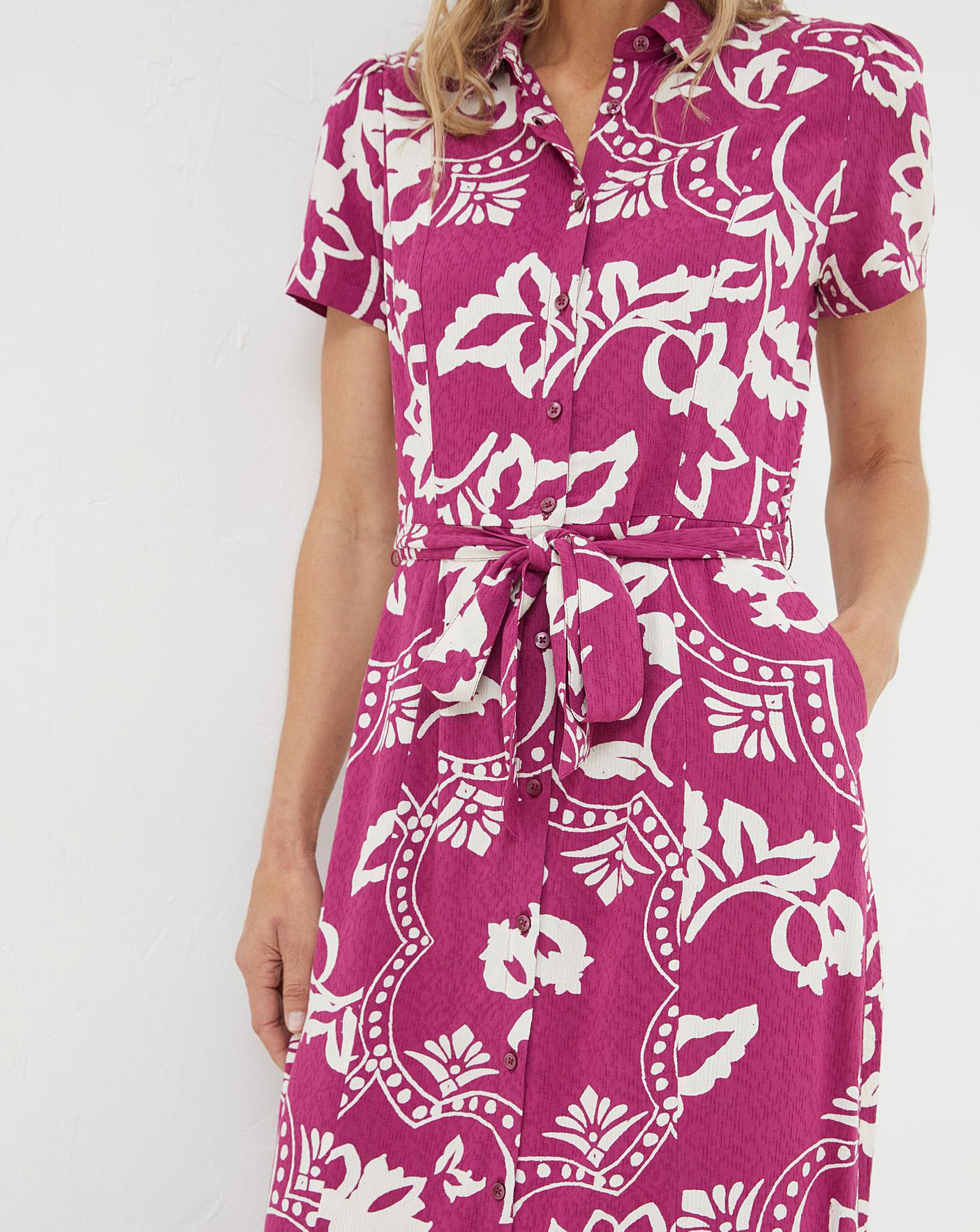 FatFace Aster Floral Midi Dress | Oxendales