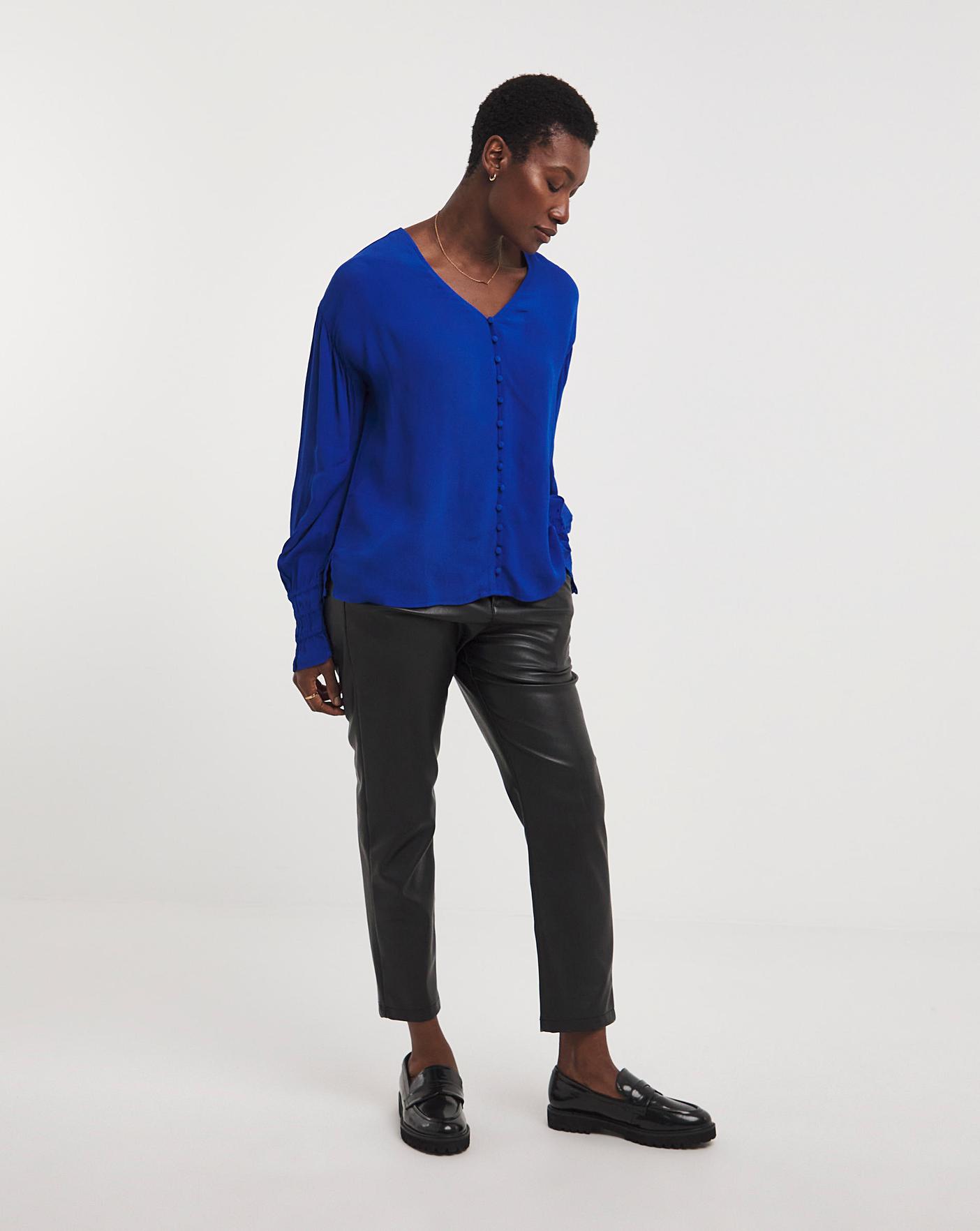 Dipped Back Long Sleeved Blouse | Fashion World
