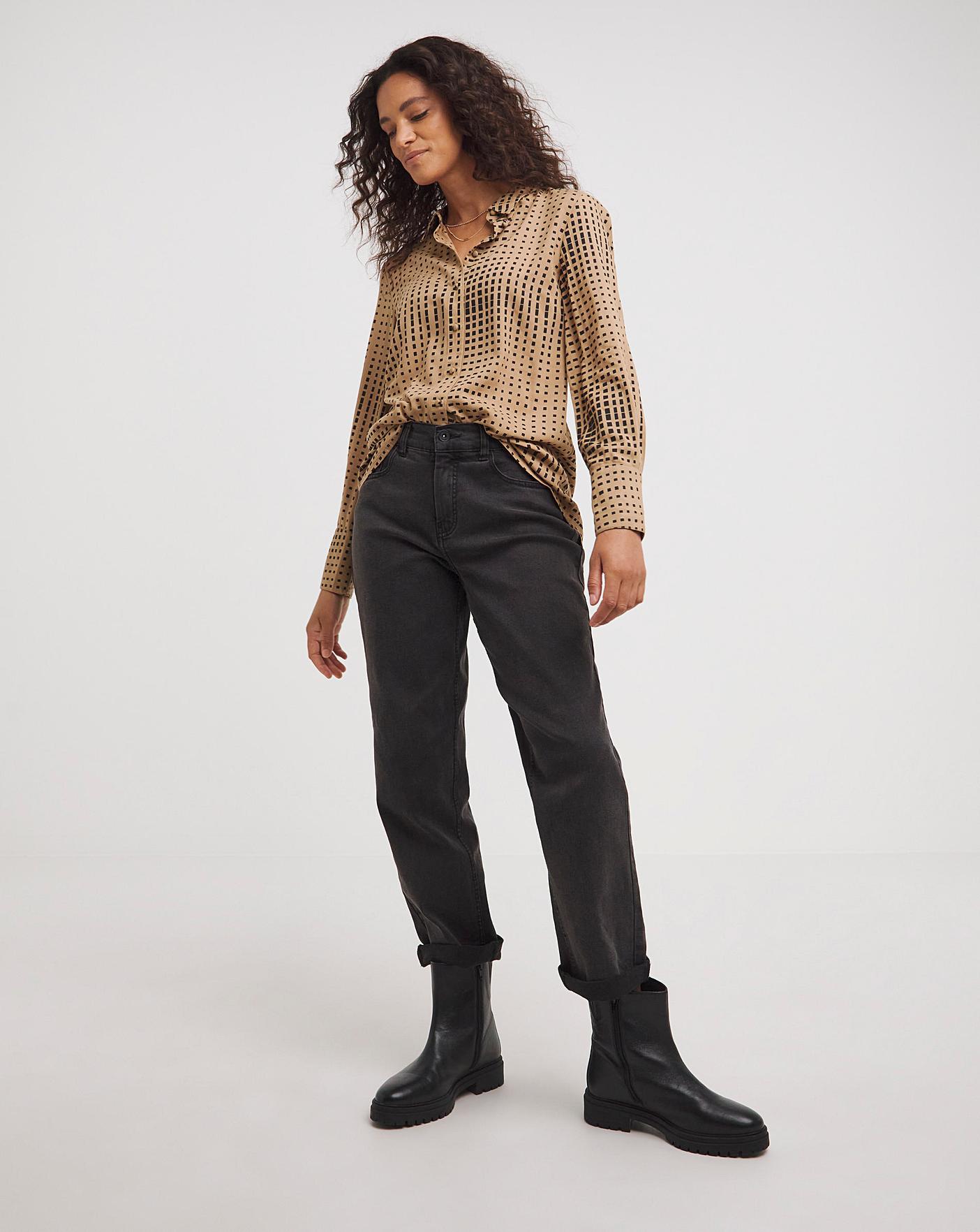 DIPPED BACK VISCOSE SHIRT | Premier Man