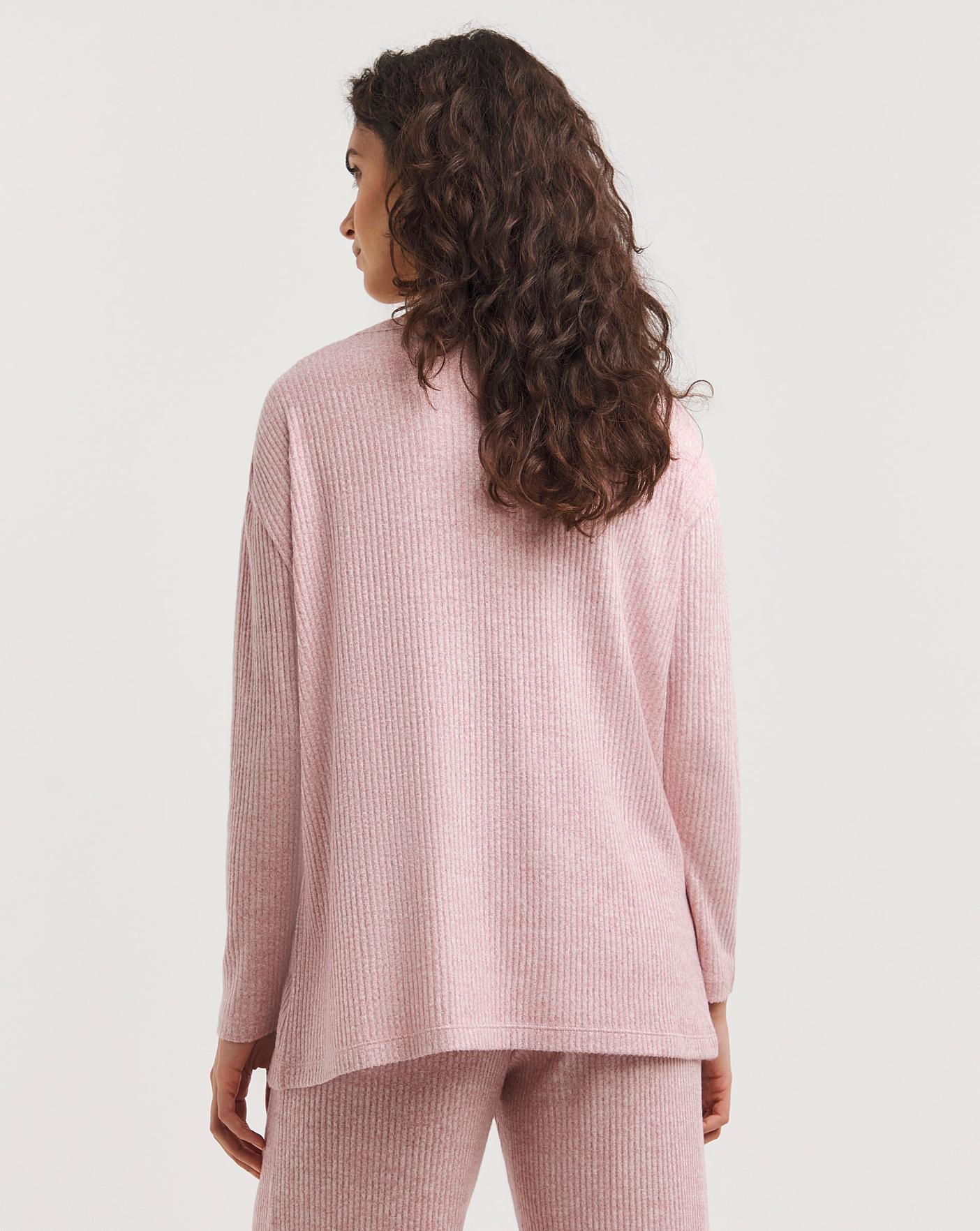 Soft Touch Ribbed Button Top | Fashion World
