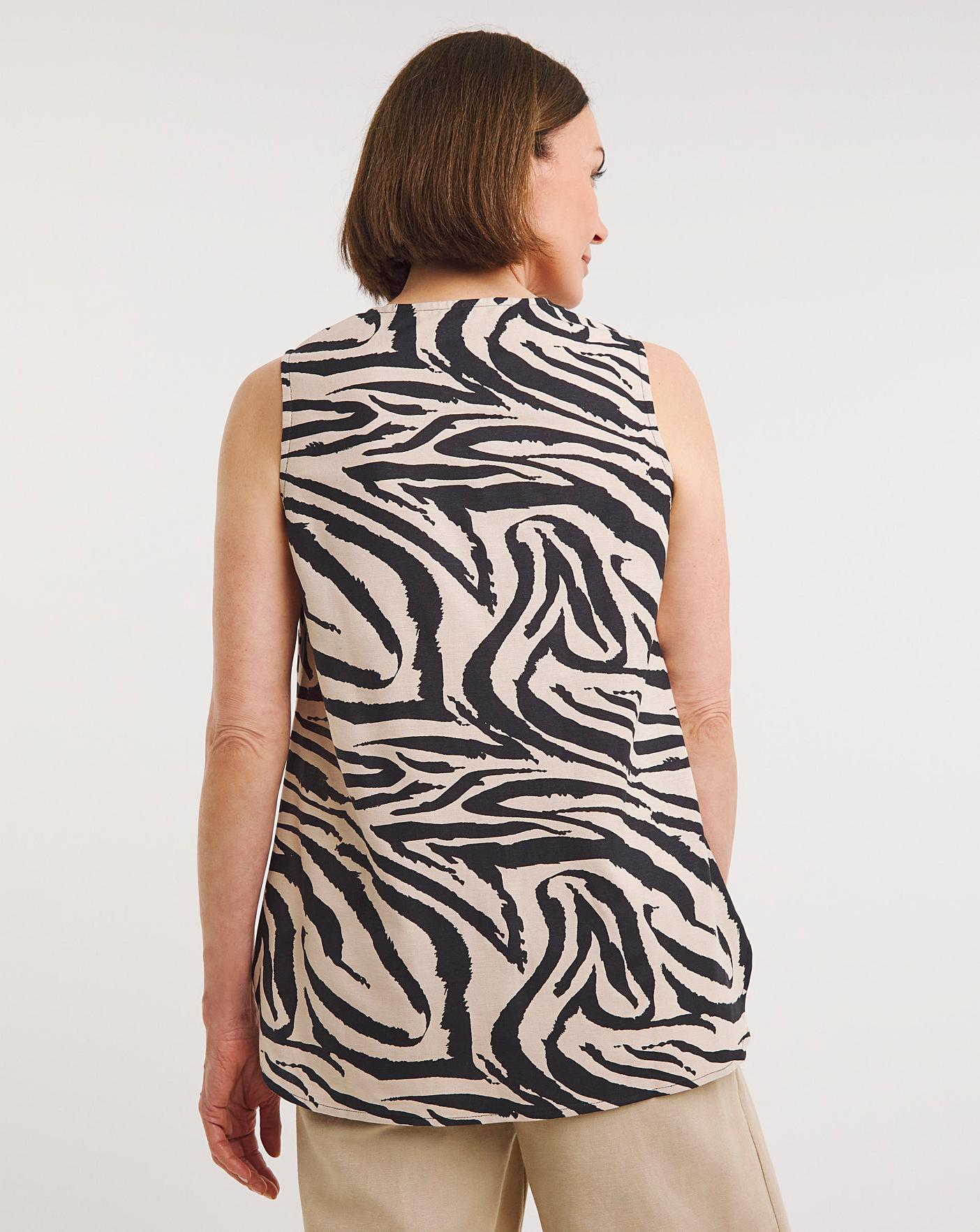 V Neck Linen Vest | Marisota