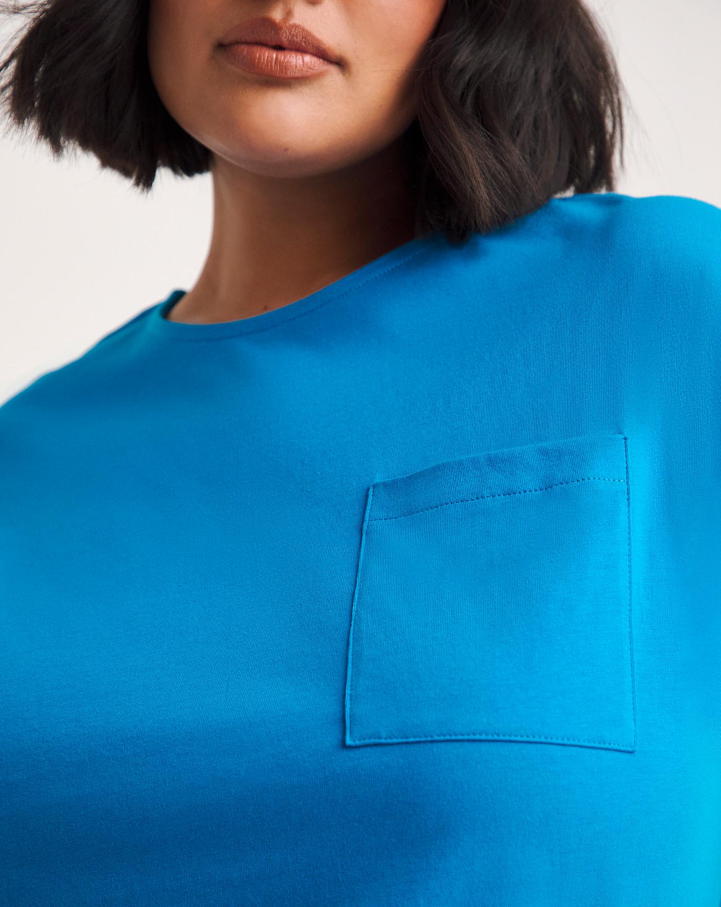 Blue & Grey Marl 2 Pack Boxy Tops | Fashion World