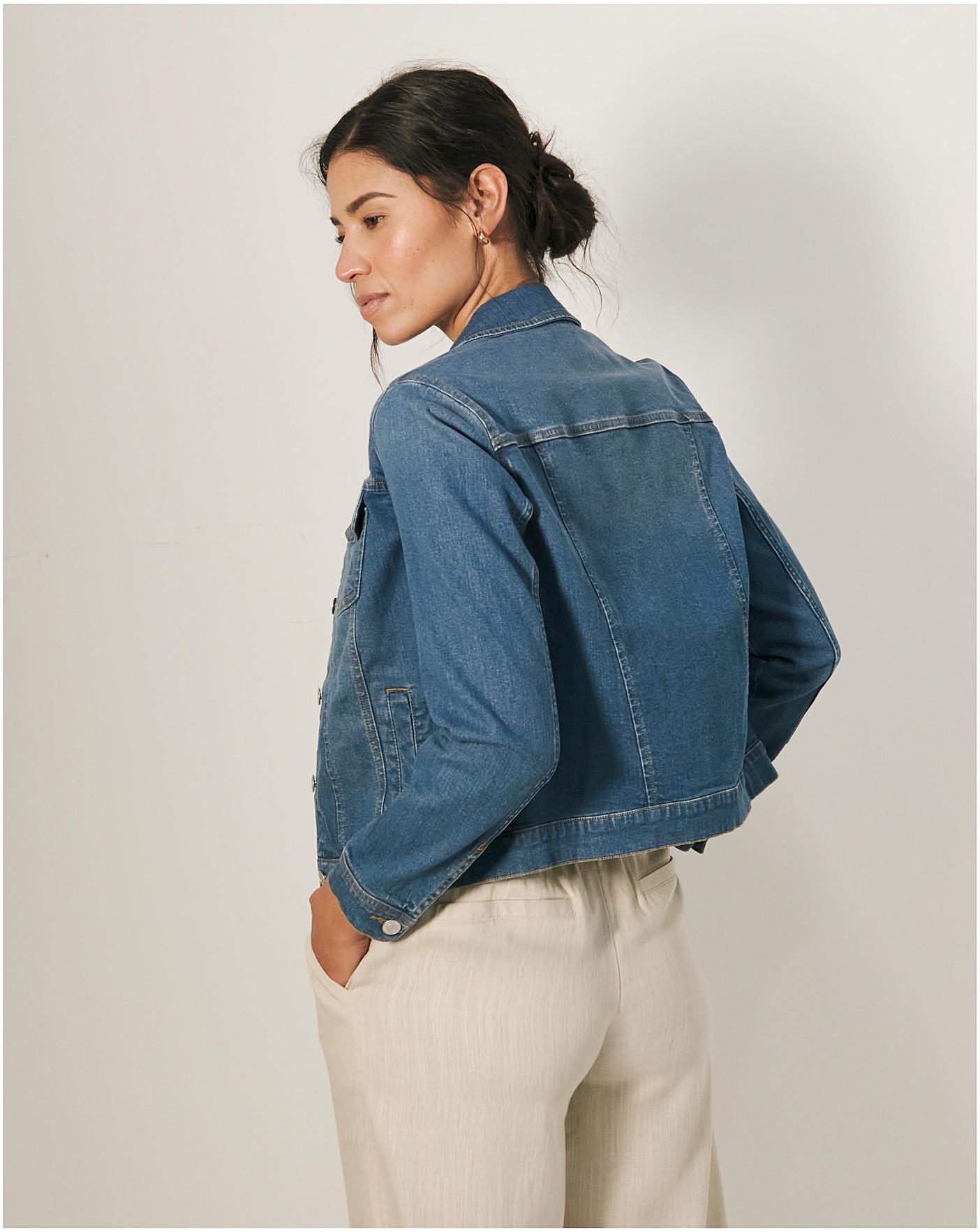 Mid Blue Western Denim Jacket | Marisota