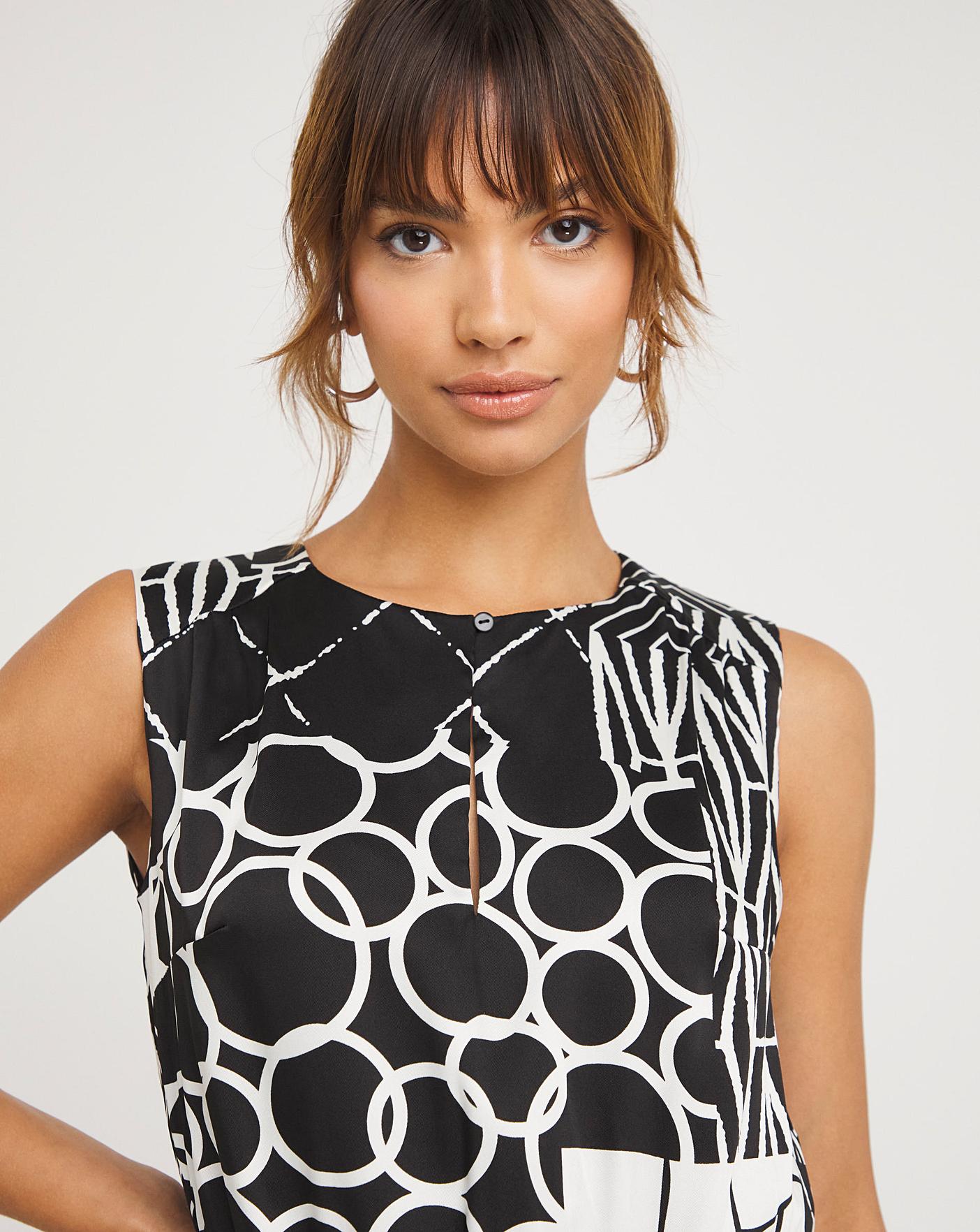 Joanna Hope Pleat Print Midi Dress | Premier Man