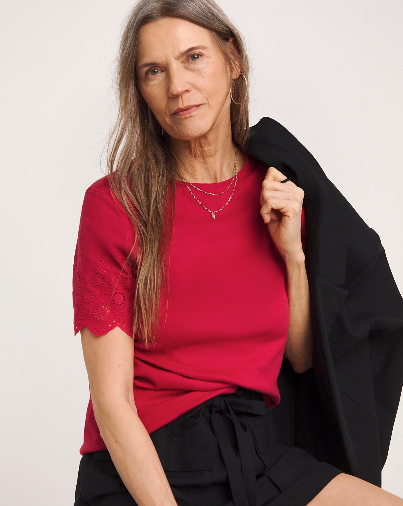 Joe Browns Broderie Sleeve Tee | Premier Man