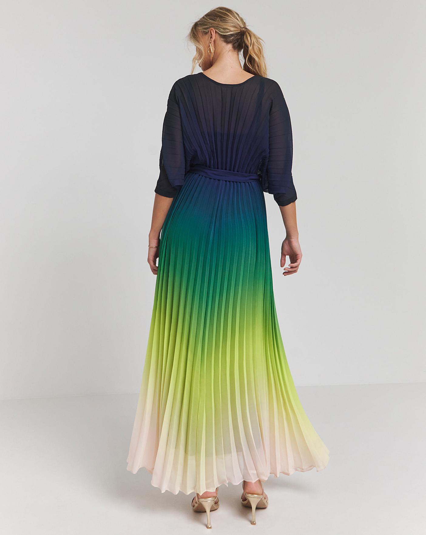 Joanna Hope Ombre Print Pleated Dress | Fashion World