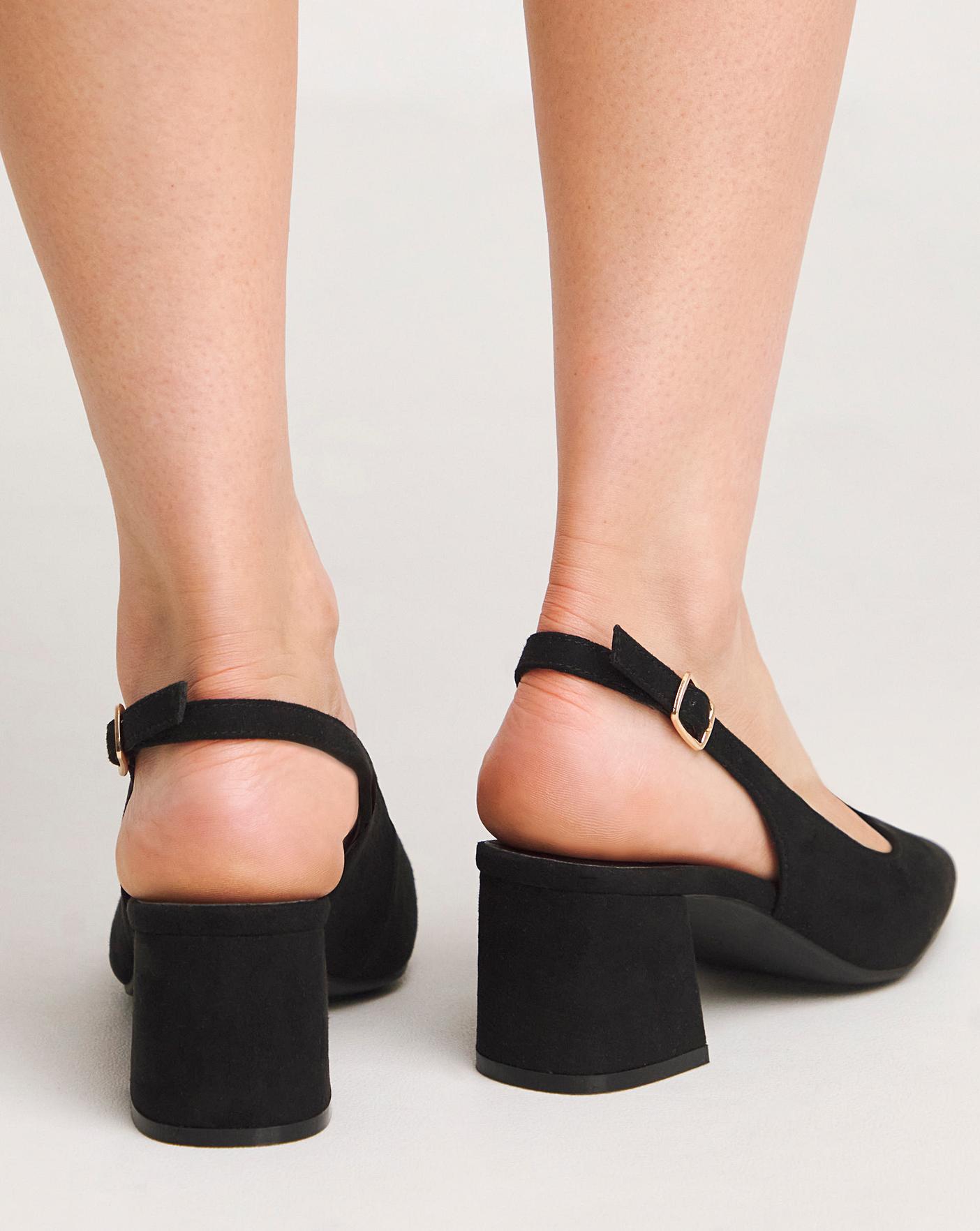Block Heel Slingback Shoe E Fit Ambrose Wilson