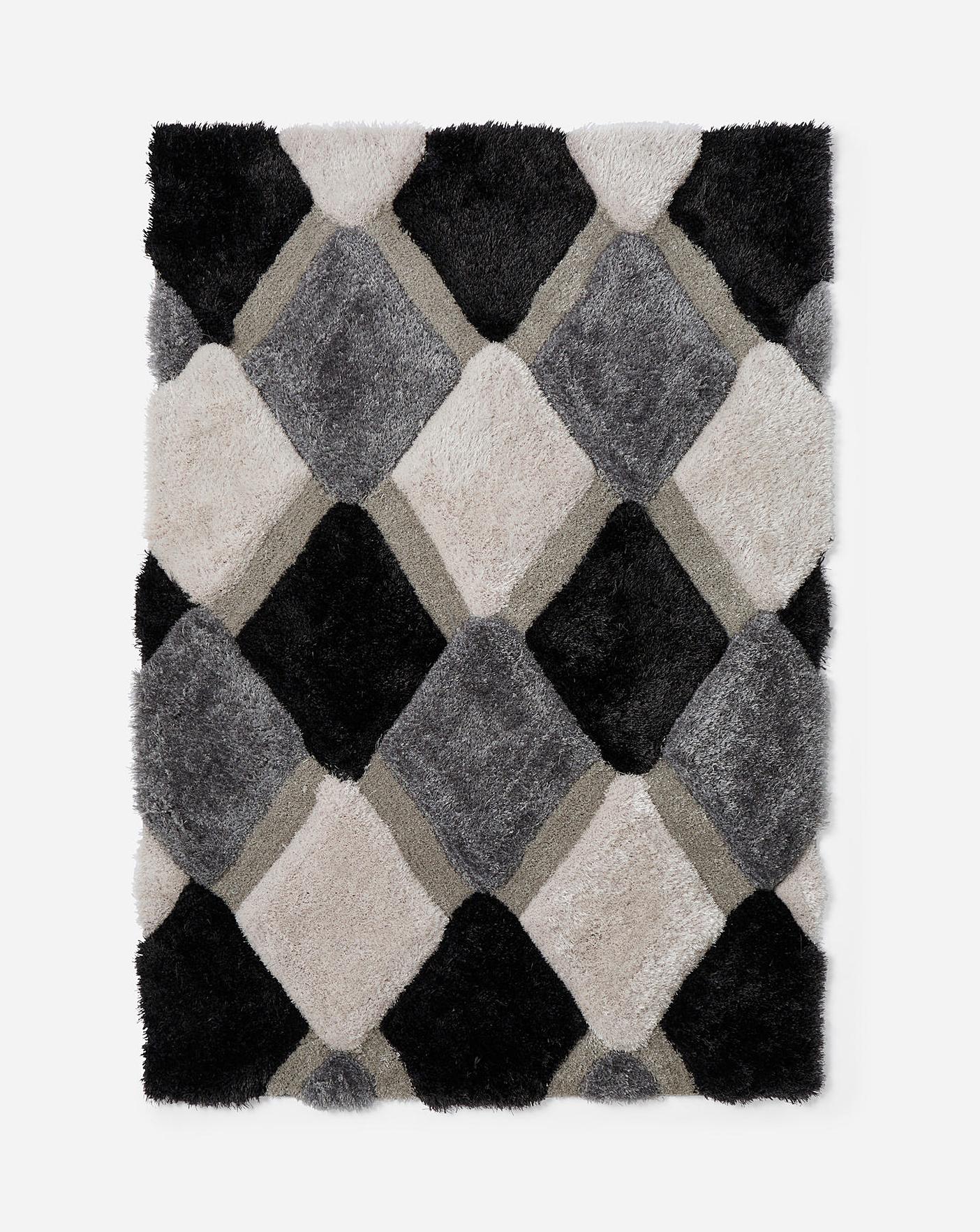 Geo Shaggy Rug | Fashion World