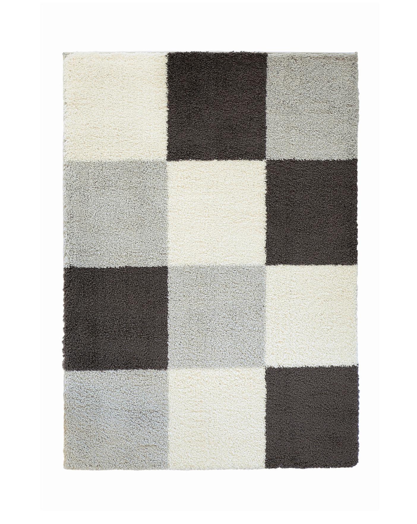 Snug Shaggy Check Rug | Home Essentials
