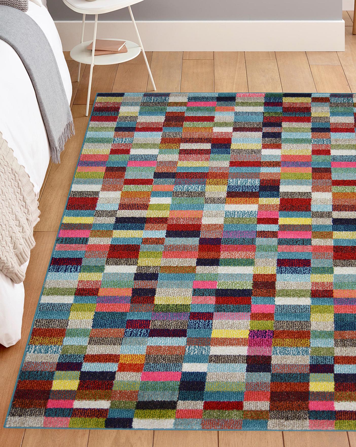 Villa Multi Blocks Rug | Home Essentials