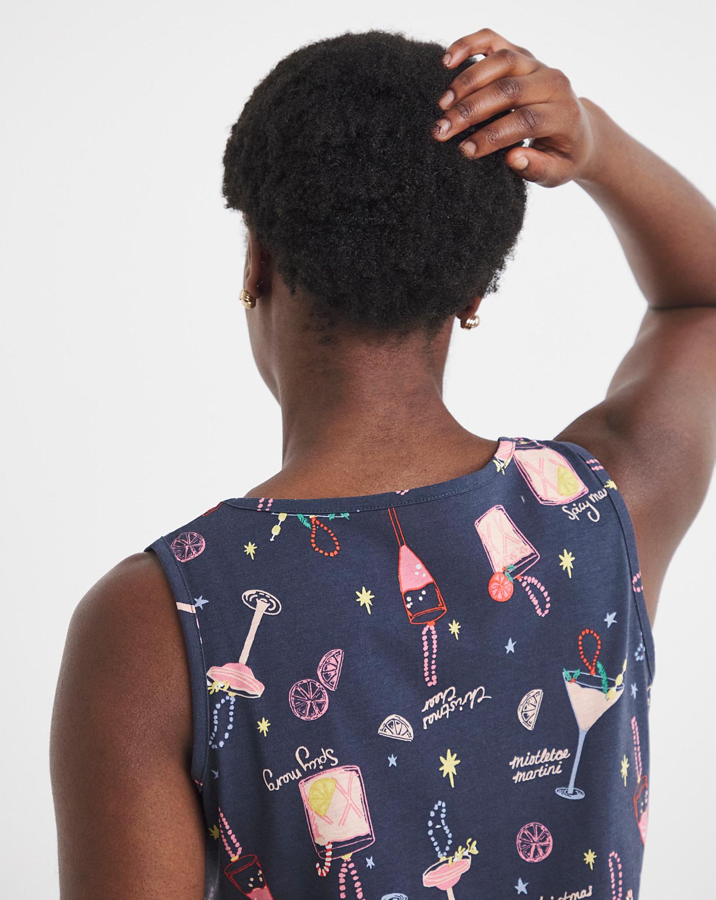 Cocktail Print Value Midi Nightie | Oxendales