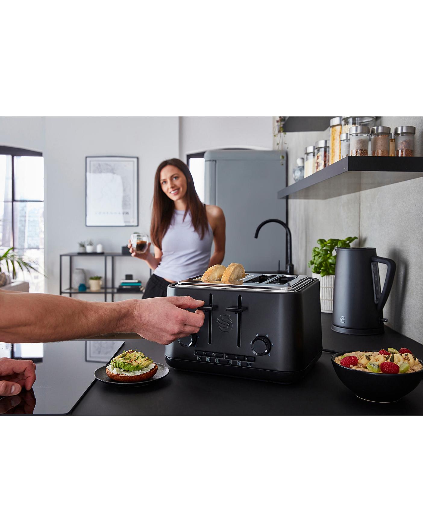 Swan Stealth 4 Slice Toaster | J D Williams