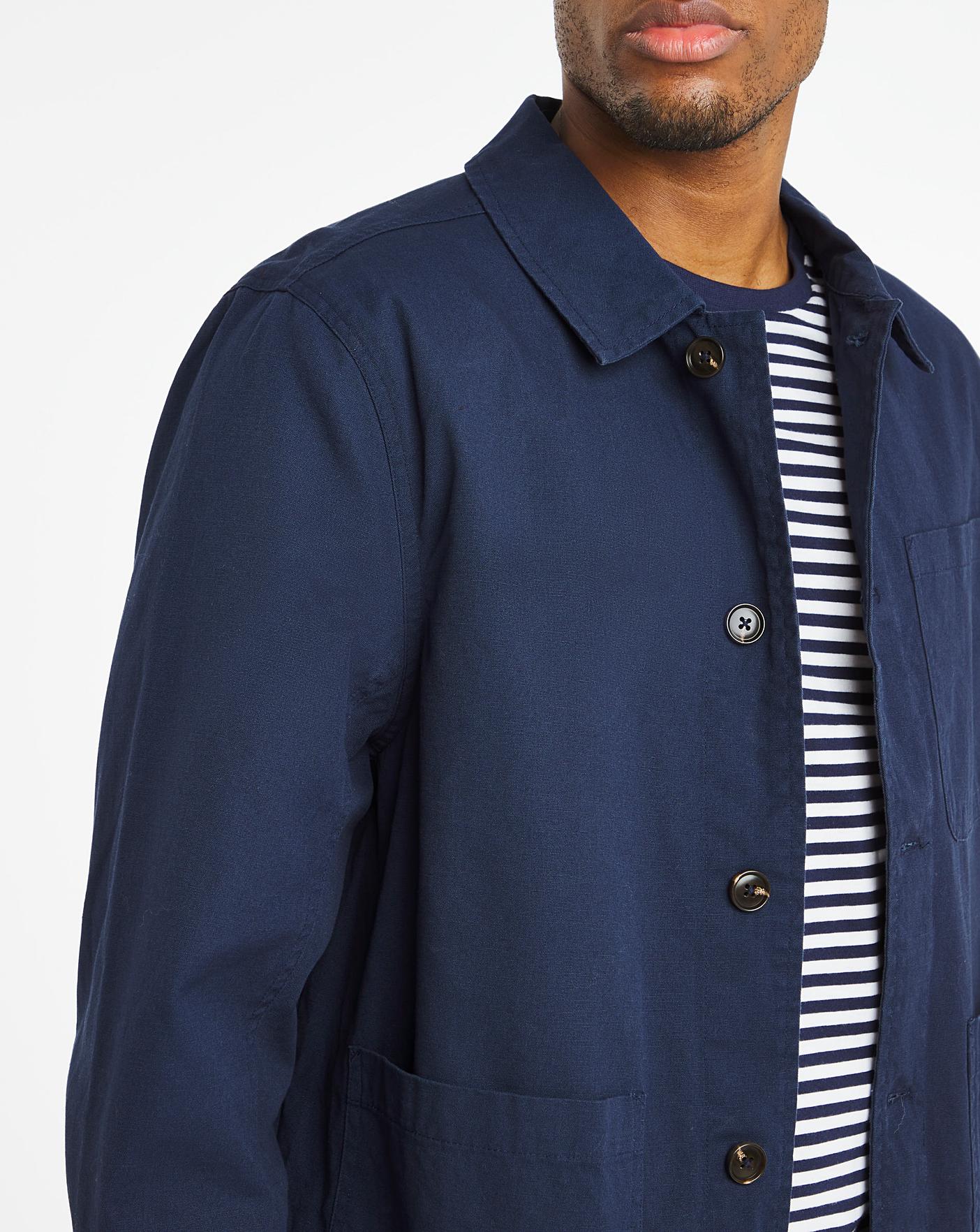 Navy Worker Shacket | Jacamo