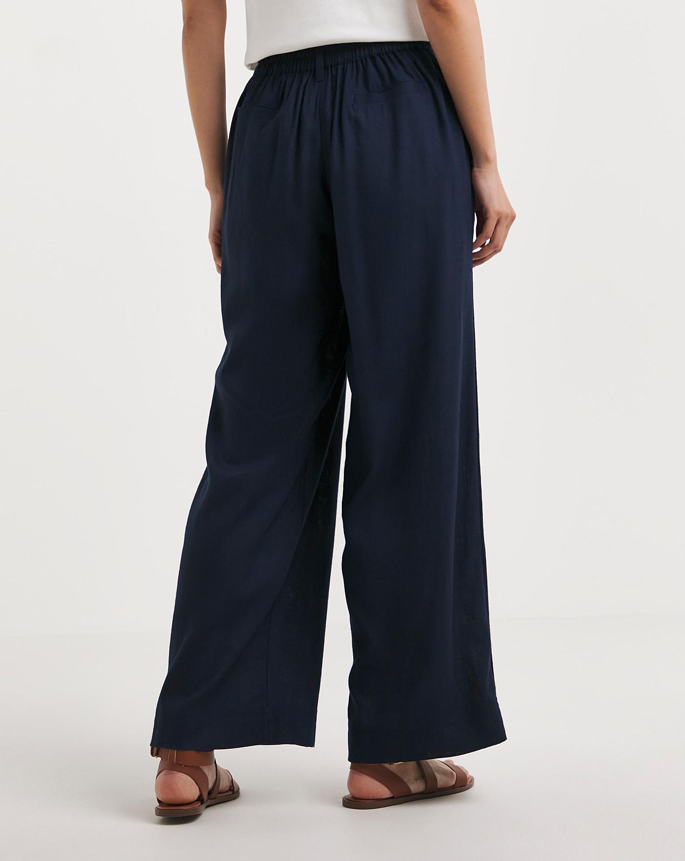 Julipa Linen Mix Trouser | Fashion World