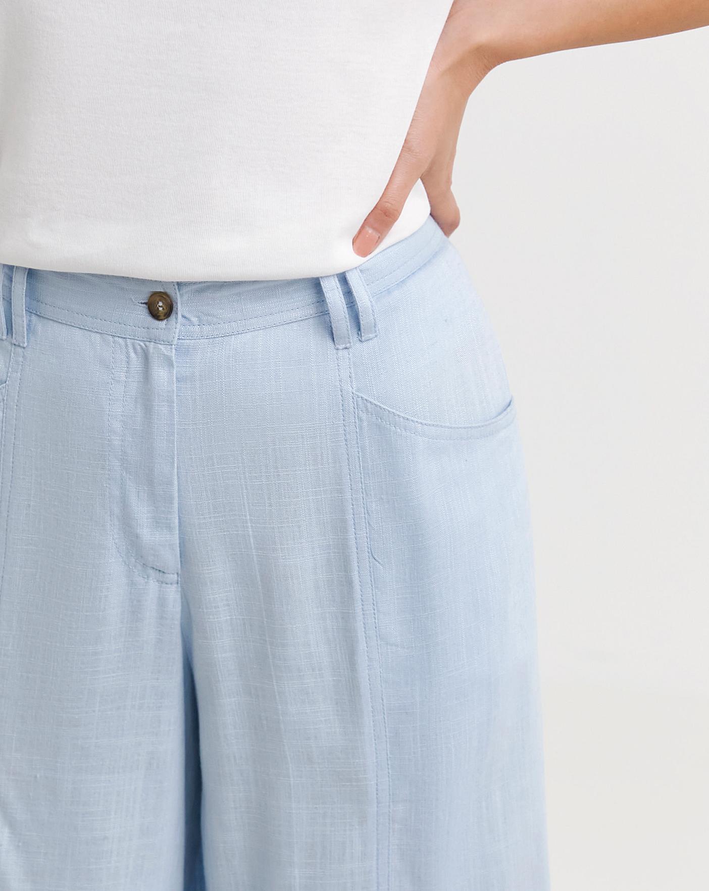 Julipa Linen Mix Trouser | Fashion World