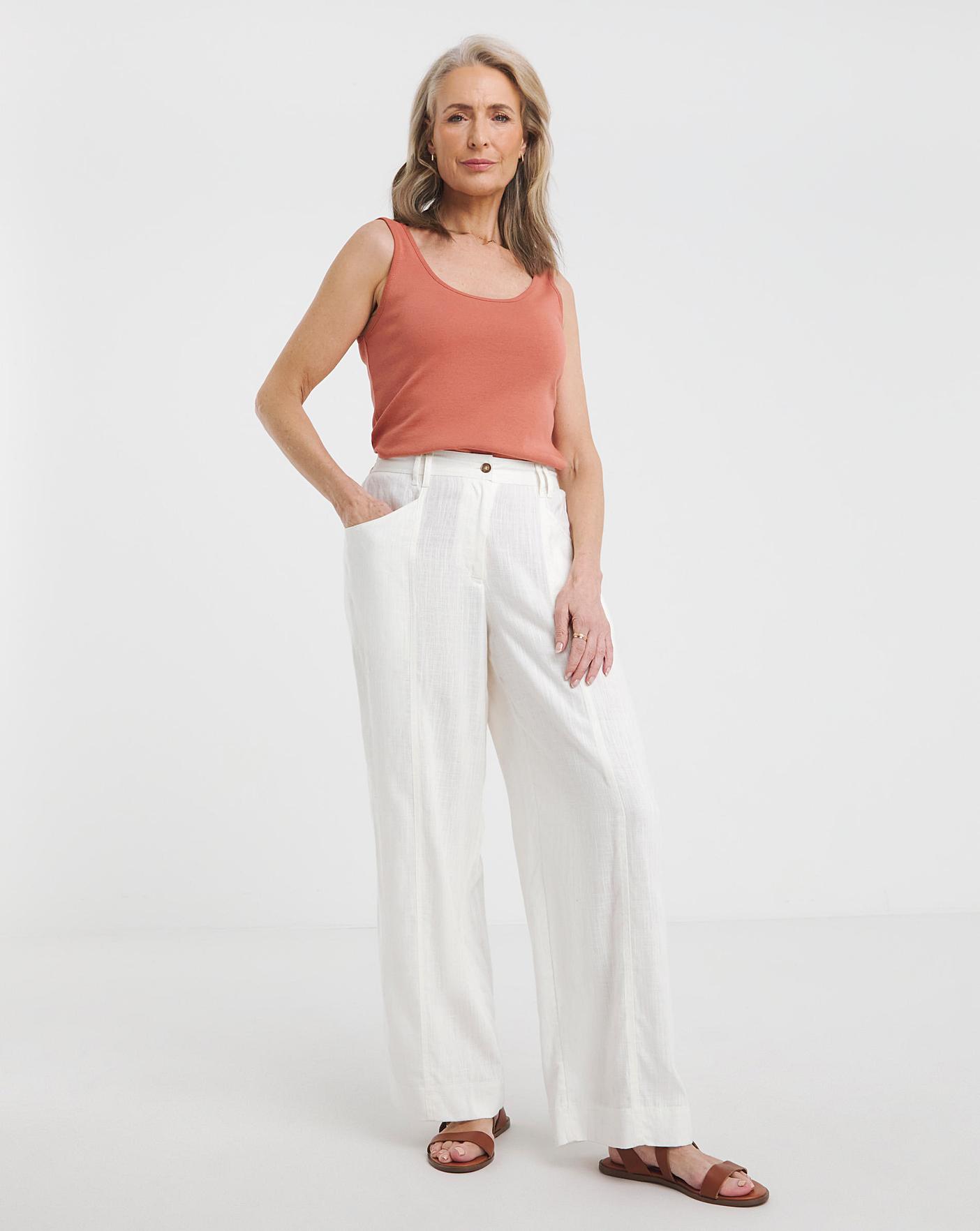 Julipa Linen Mix Trouser | Fashion World
