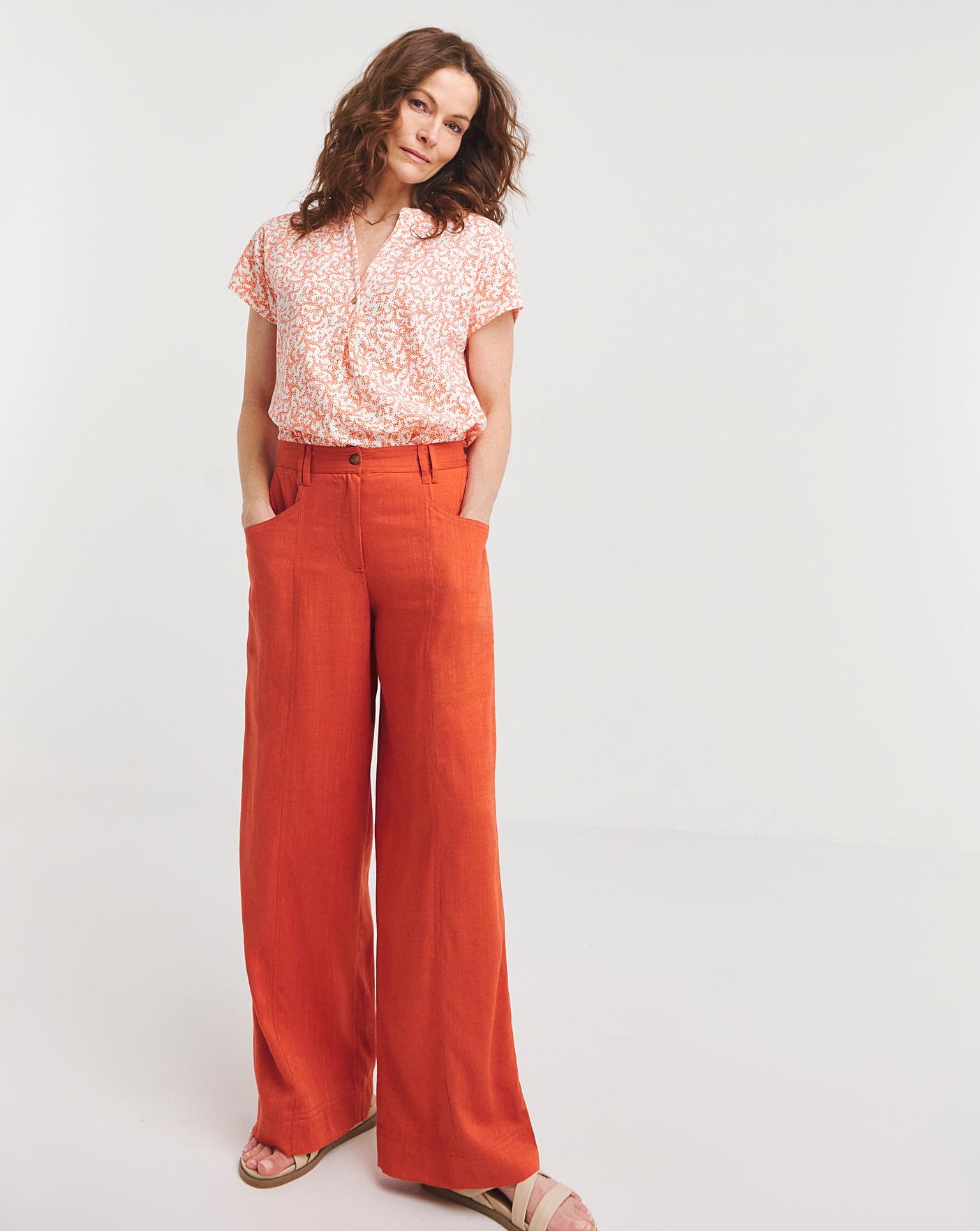 Julipa Linen Mix Trouser | Fashion World