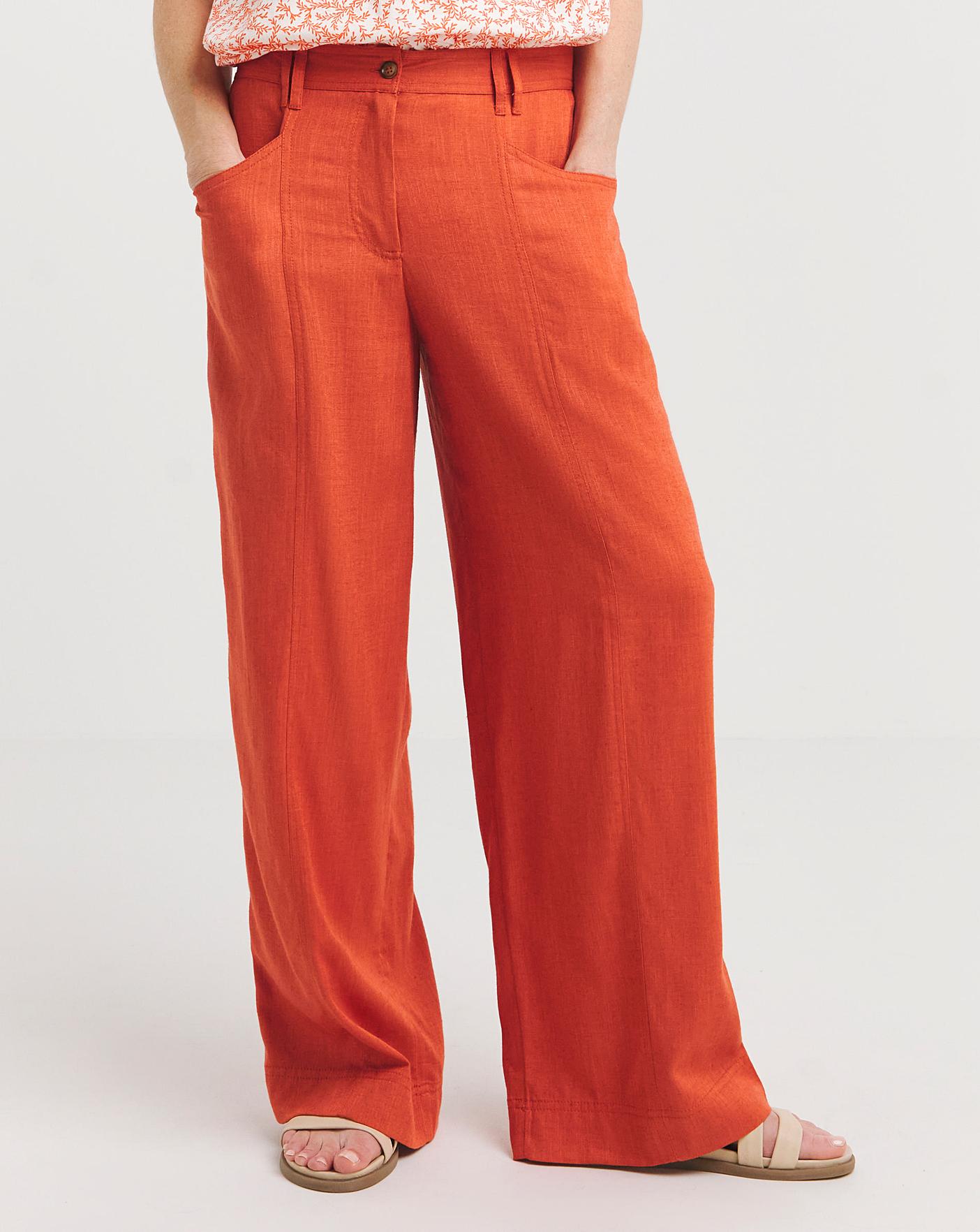 Julipa Linen Mix Trouser | Fashion World