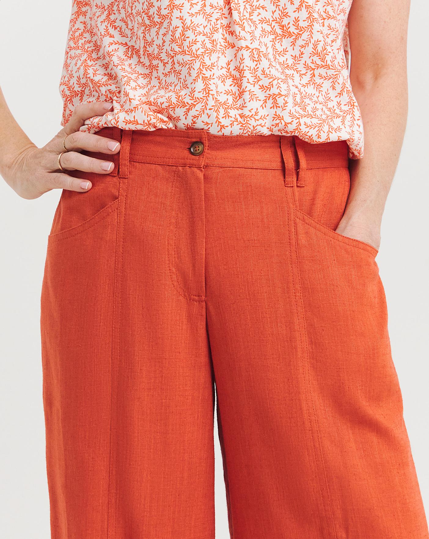 Julipa Linen Mix Trouser | Fashion World