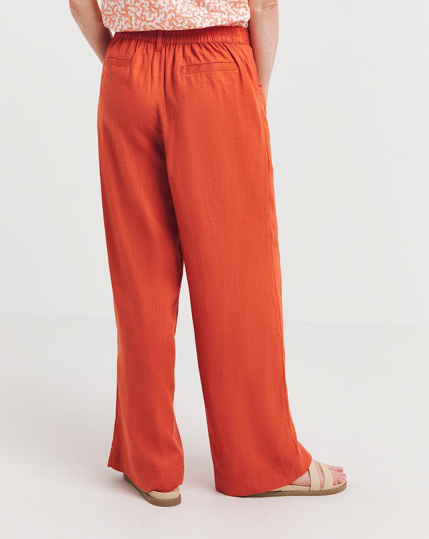 Julipa Linen Mix Trouser | Fashion World