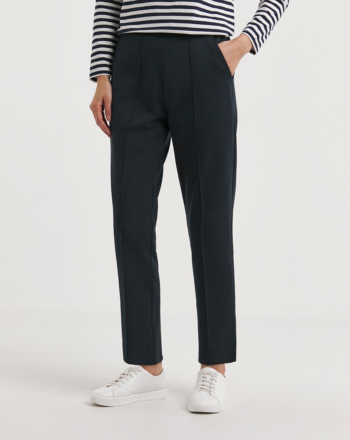 Slimma Comfort Fit Navy Trouser Regular | Fashion World