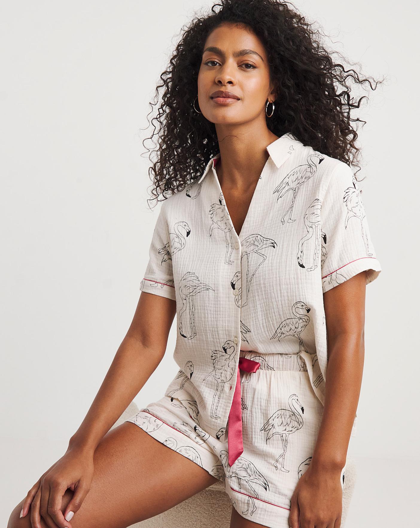 Chelsea Peers Flamingo Short PJ Set | J D Williams