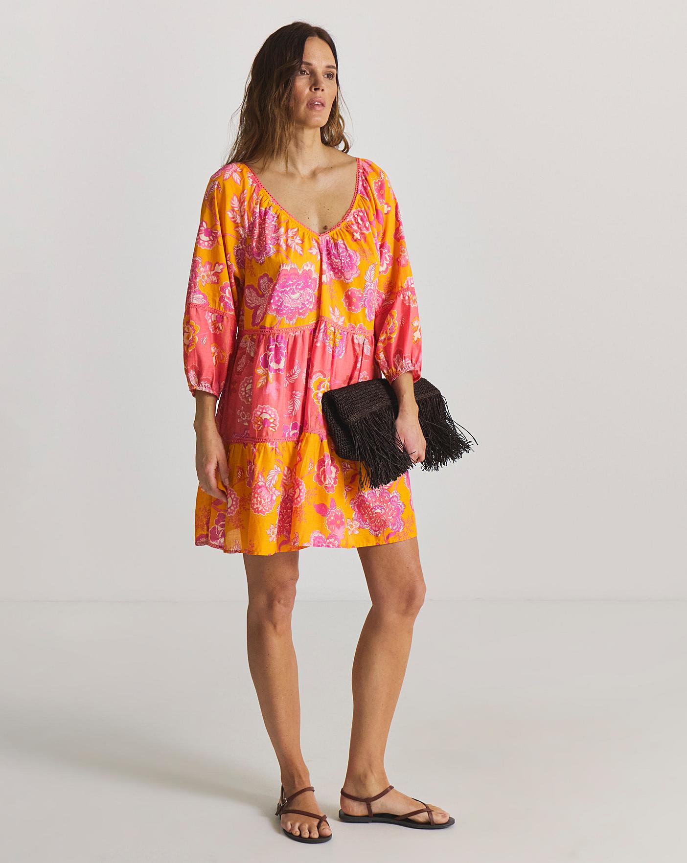 Tiered Mini Beach Dress | Oxendales