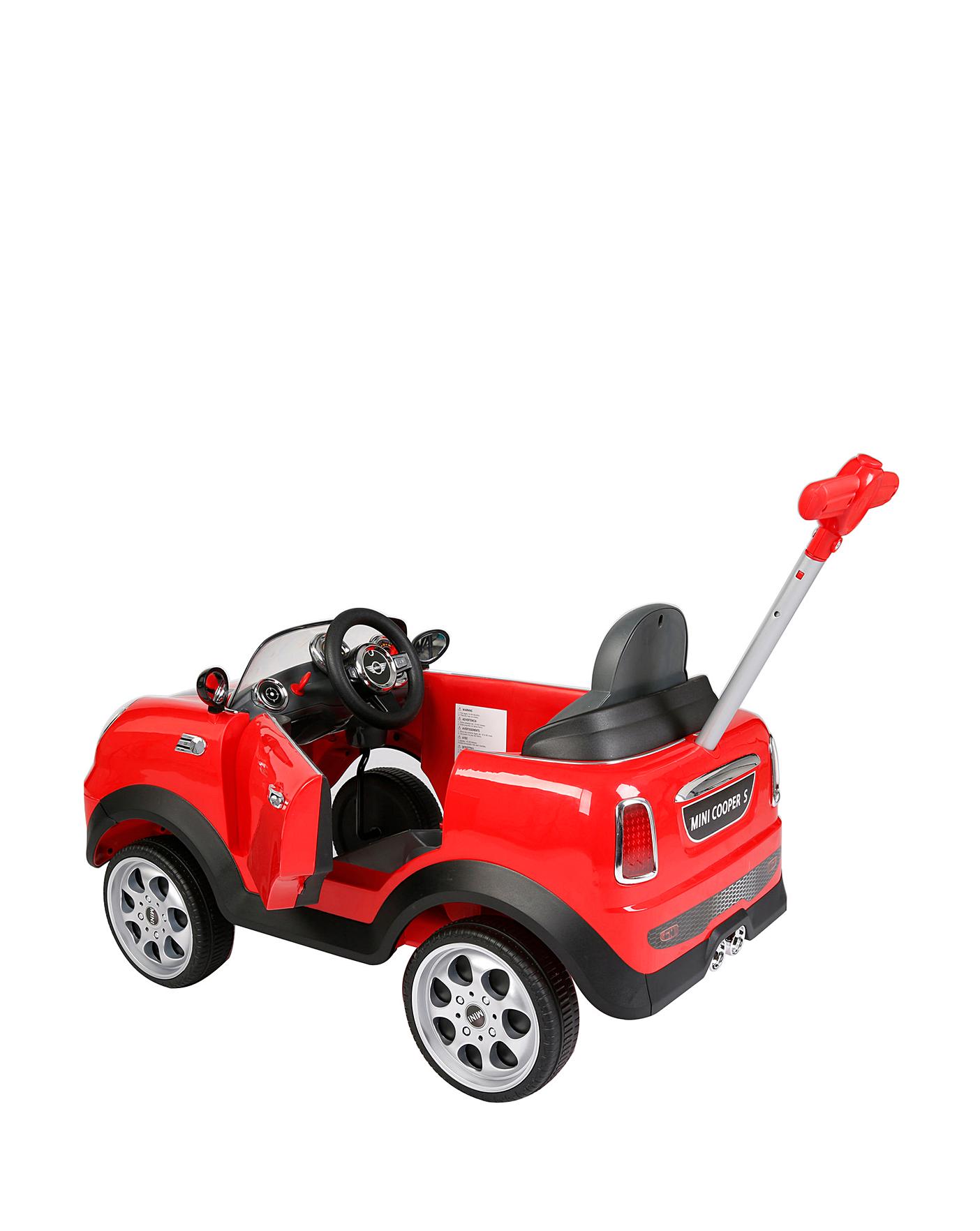 Electric Car Push Along Mini Cooper Buy ROLLPLAY Mini Cooper Car Kid's ...