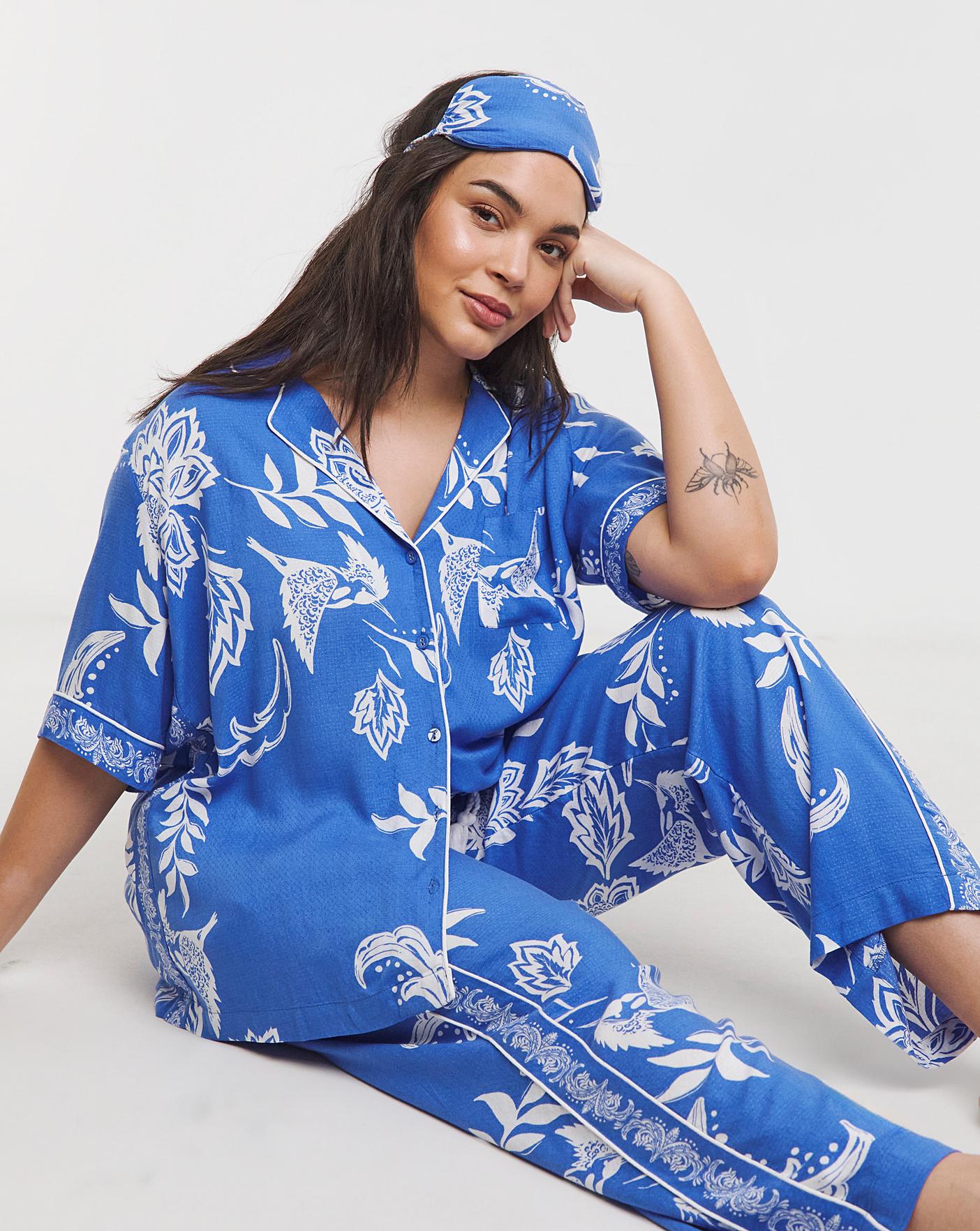 Figleaves Border Print Pyjama Set | Marisota