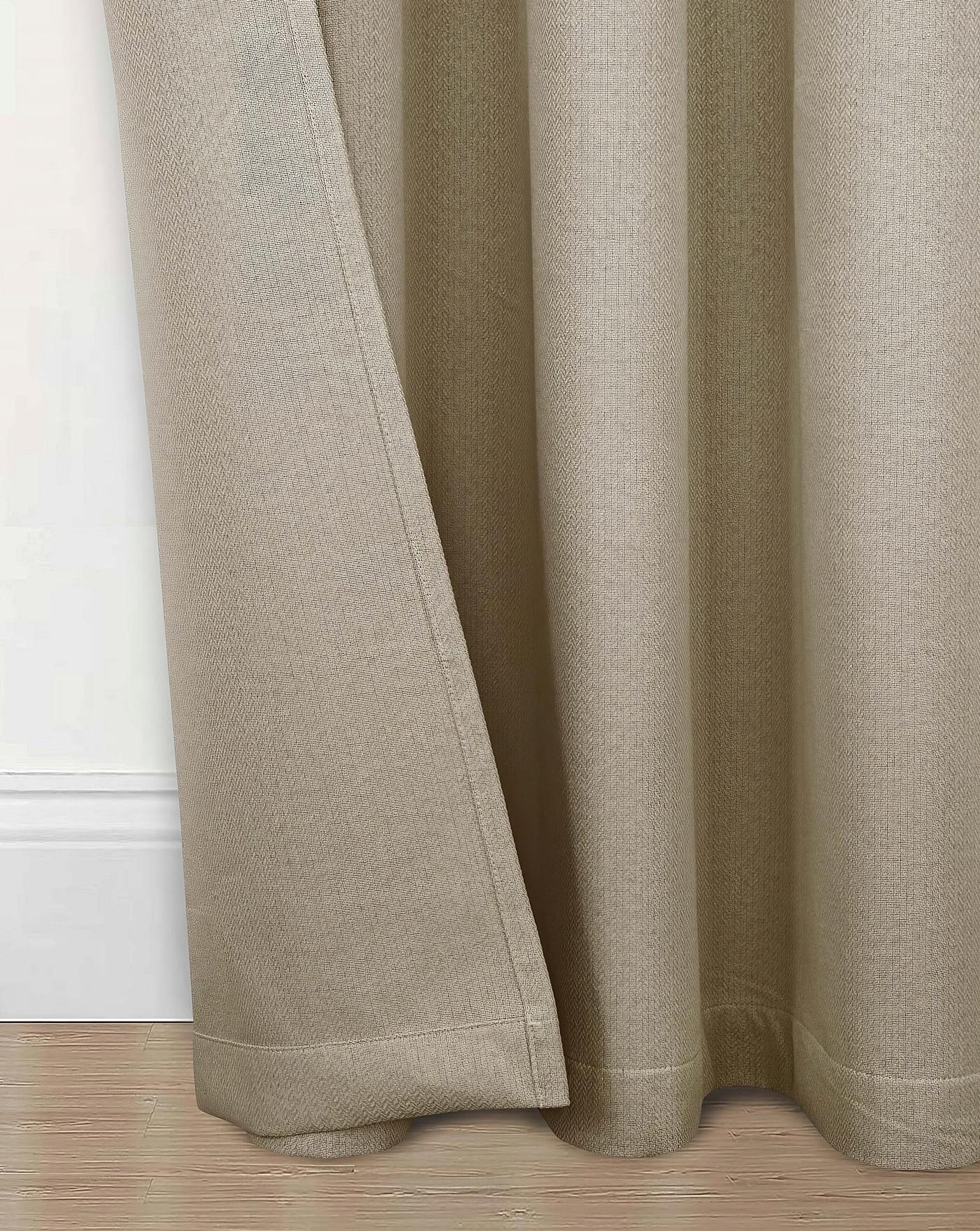 Athos Textured Blackout Eyelet Curtains | Home Essentials