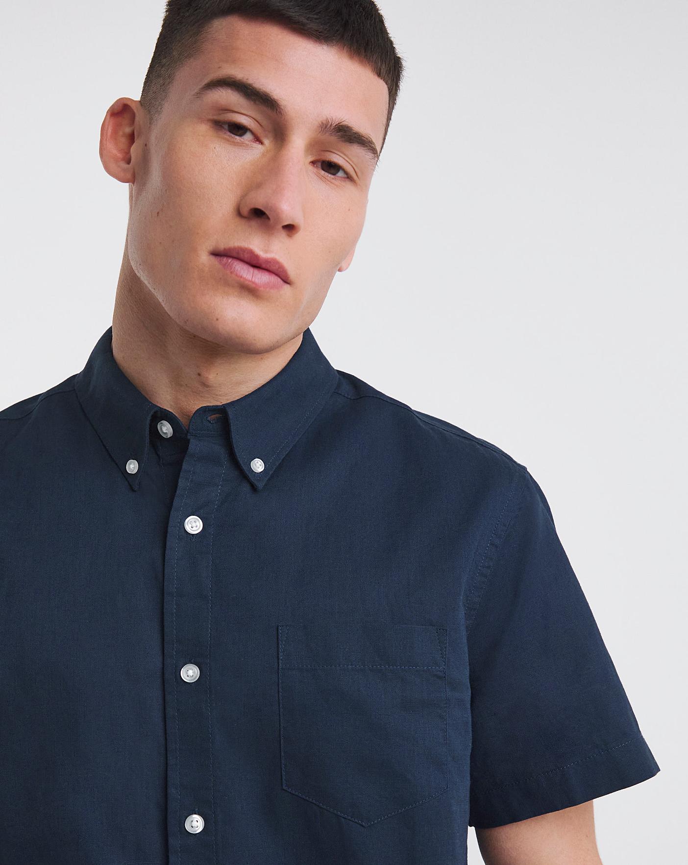 Short Sleeve Linen Shirt Premier Man